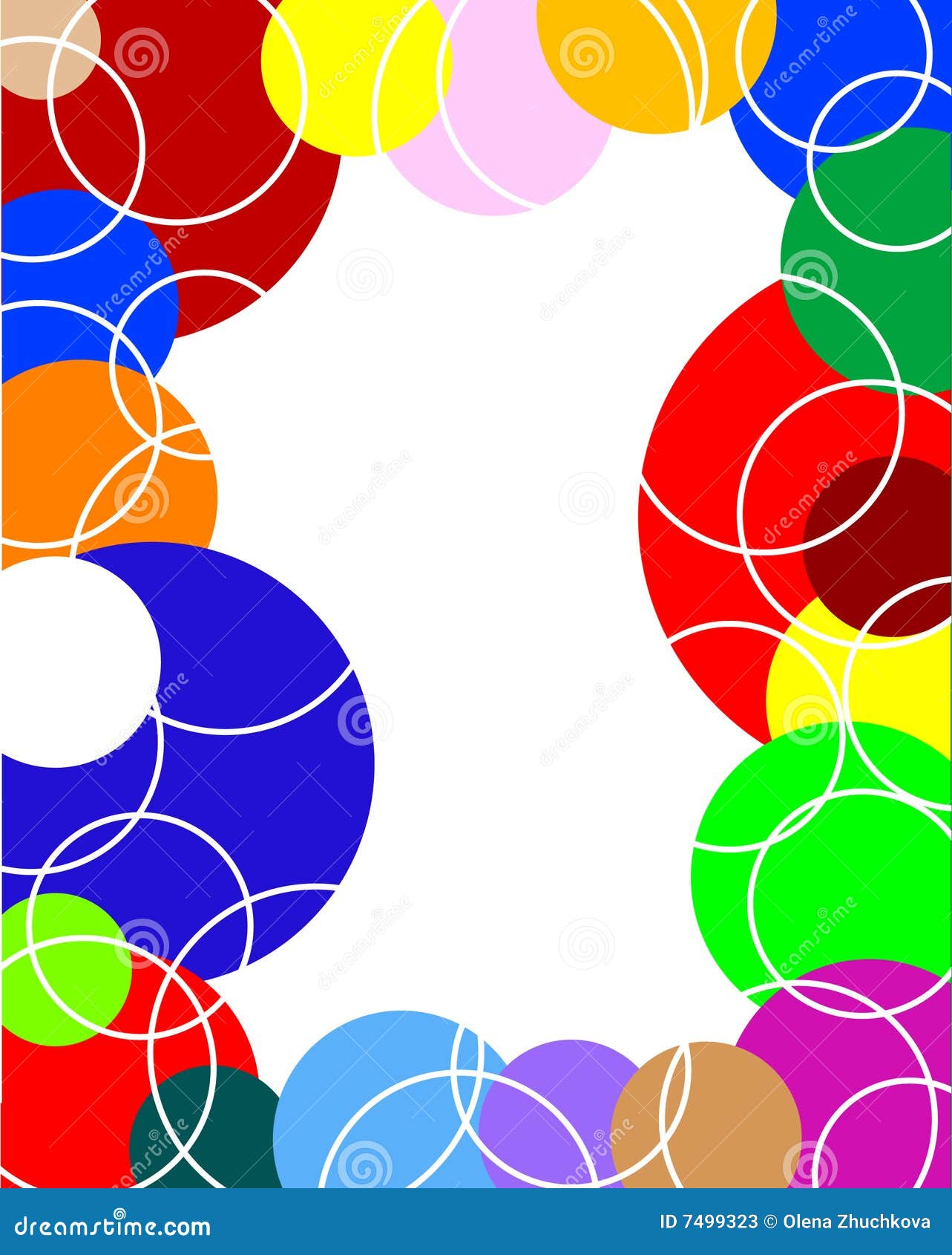 Many-colored frame stock vector. Illustration of blank - 7499323
