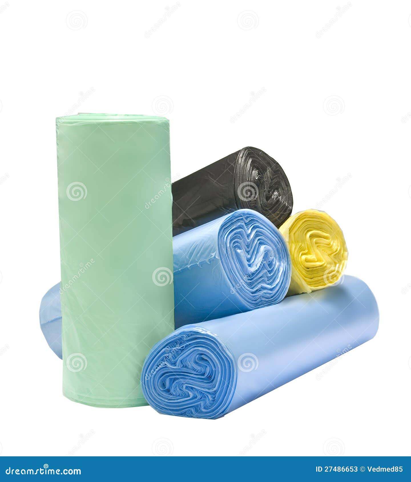 Many colored garbage bags stock image. Image of container - 27486653