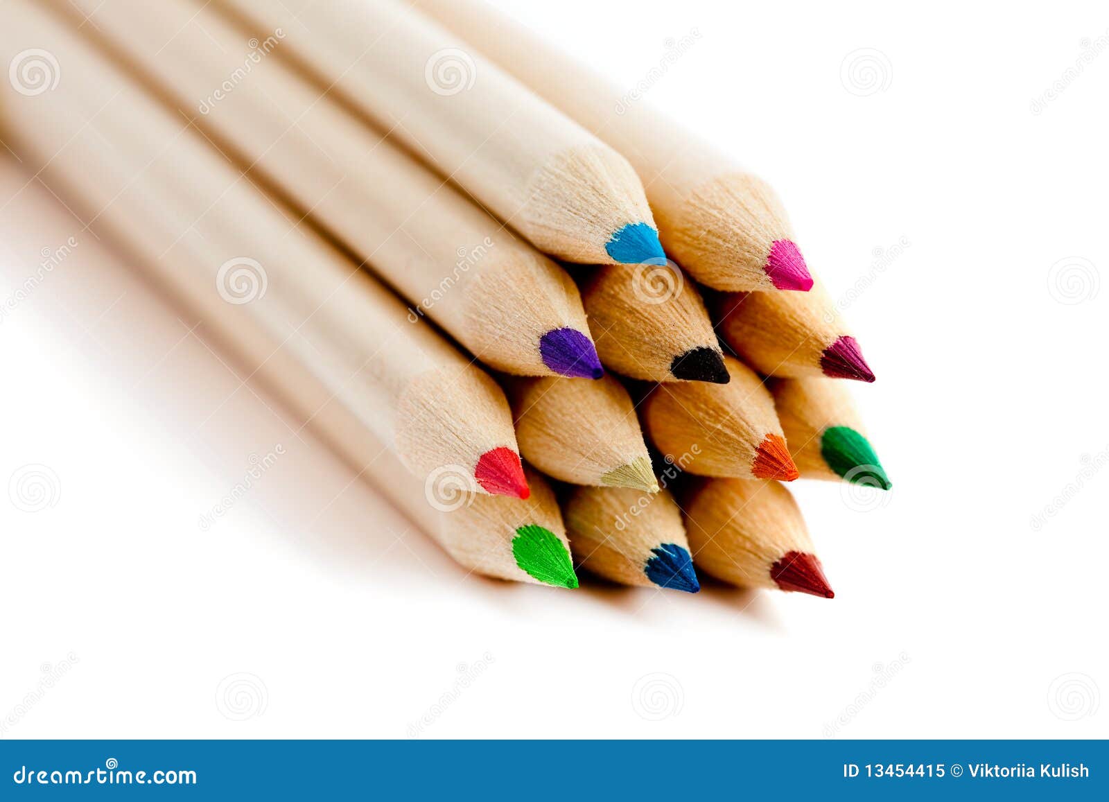 Many colored pencils stock image. Image of creativity - 13454415