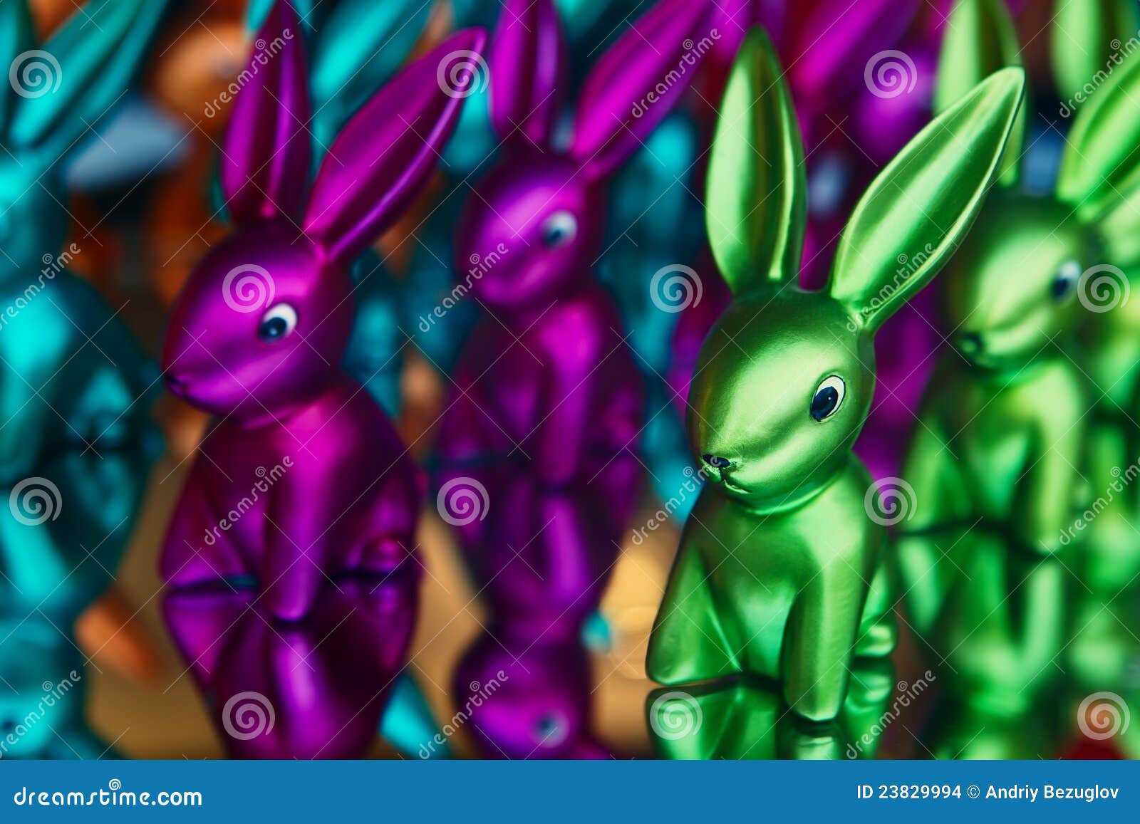 Many-colored rabbit stock photo. Image of glossy, glamor - 23829994