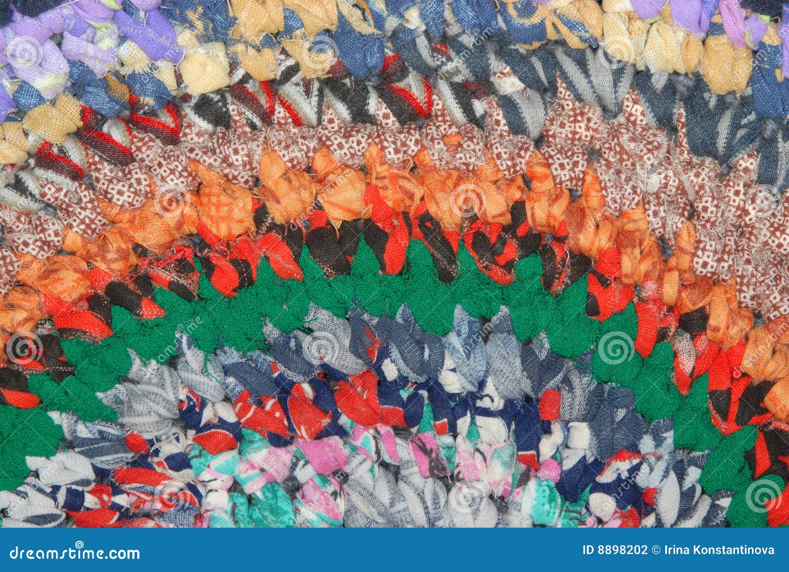 Many-colored rag stock photo. Image of handwoven, russia - 8898202