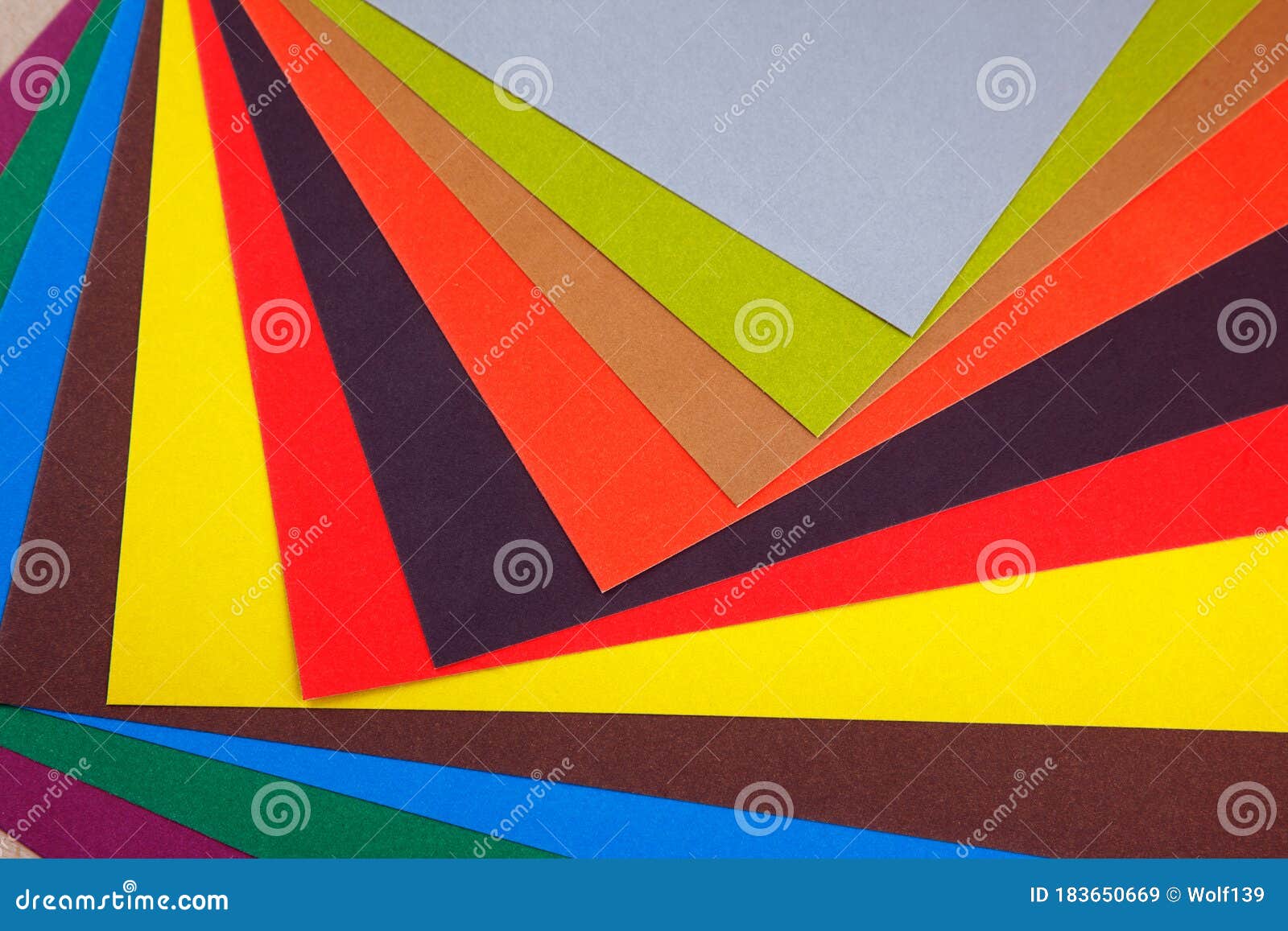 Many Colored Sheets of Cardboard Stock Image - Image of bright ...