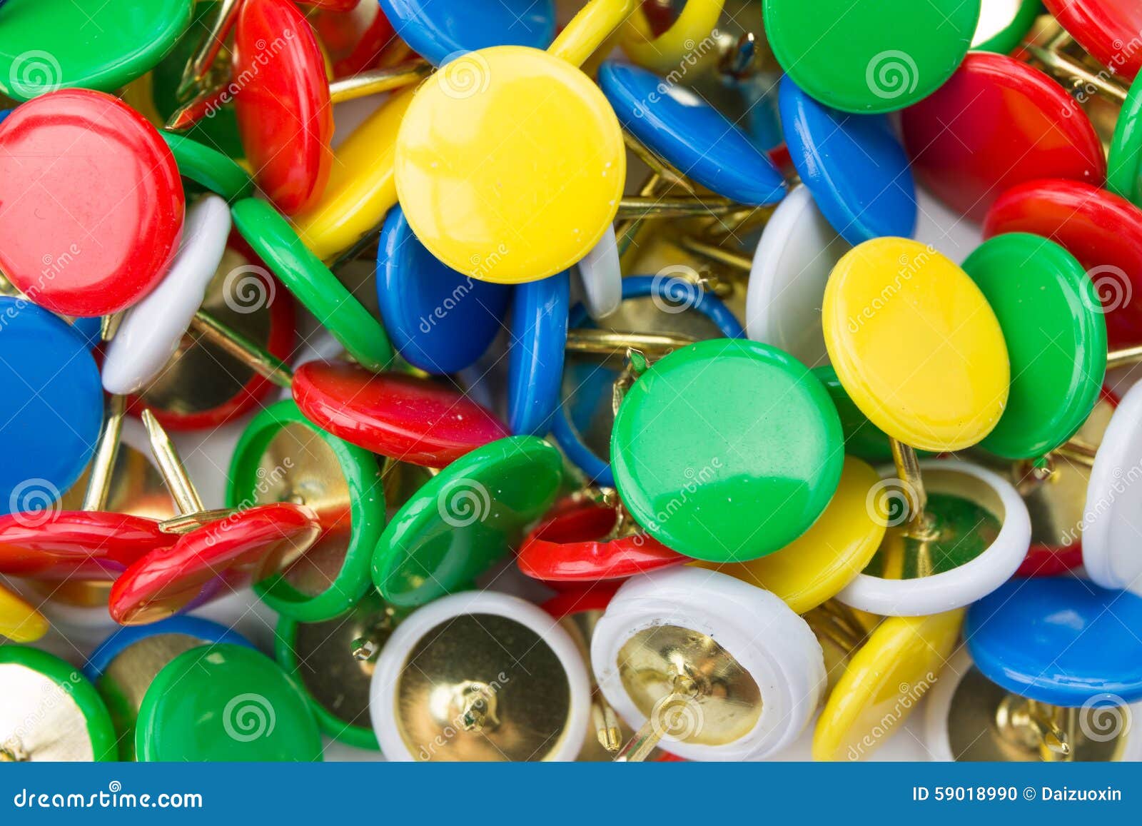 Many colored tacks stock photo. Image of colorful, blue - 59018990