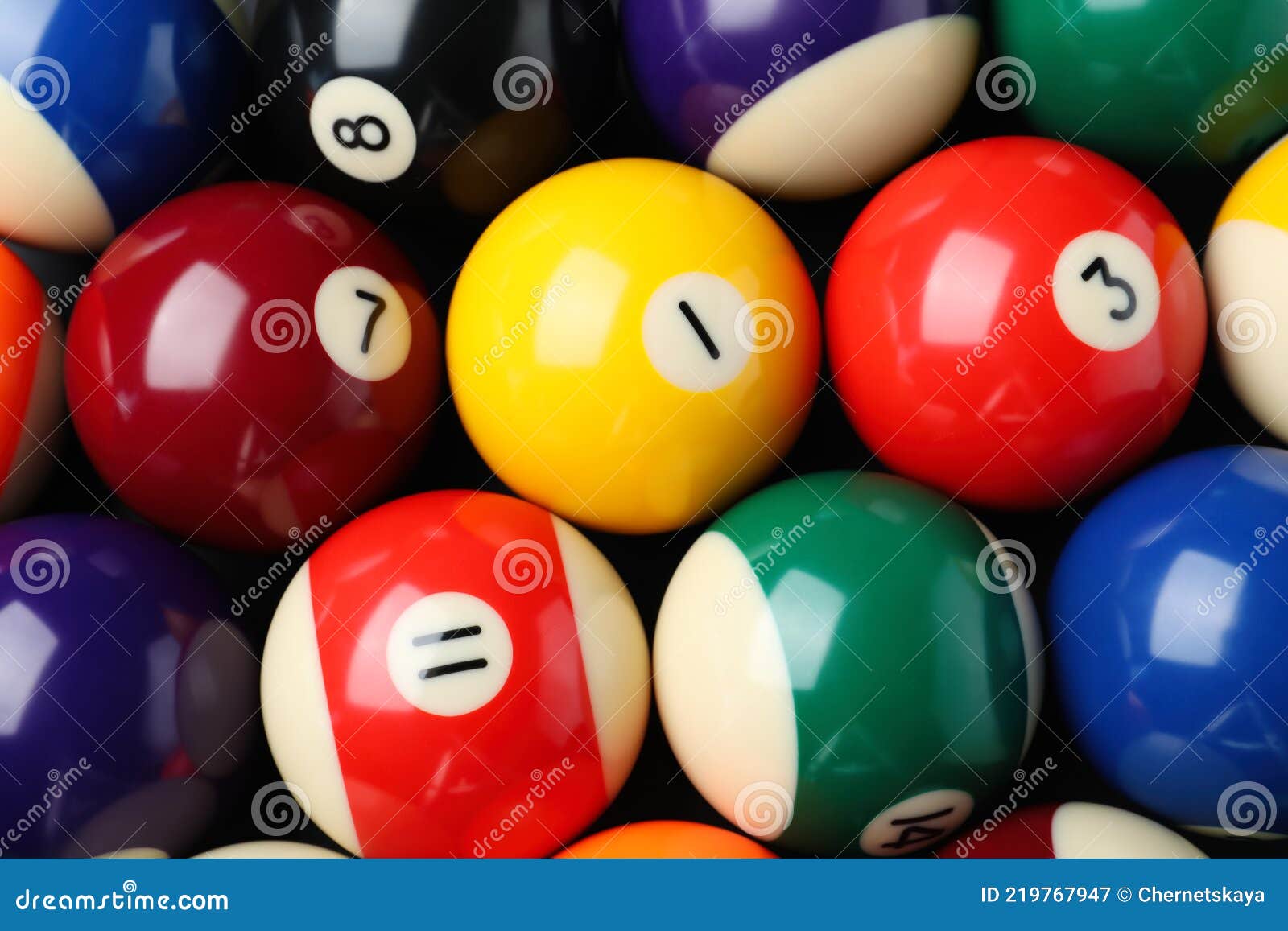 Billiard Many Yellow Balls Rows Background Texture Stock Photo ...