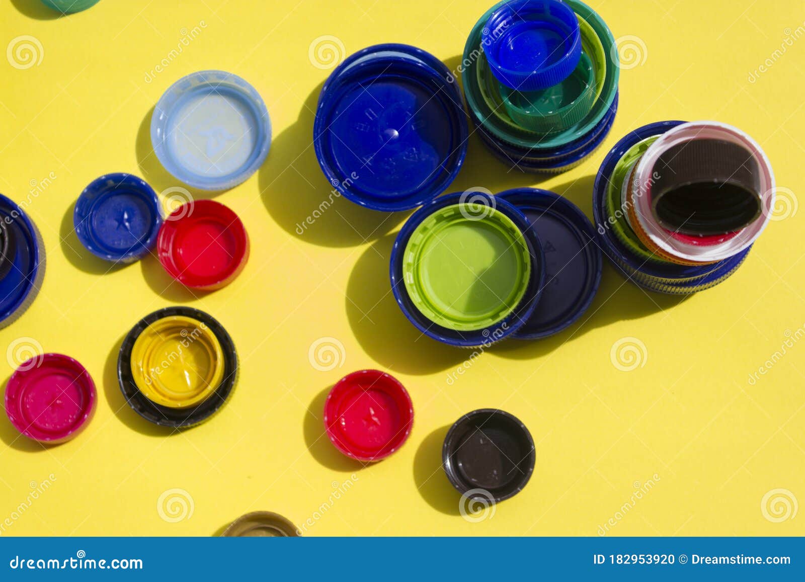 Many Colorful Bottle Caps.separate Garbage Collection Editorial Image ...