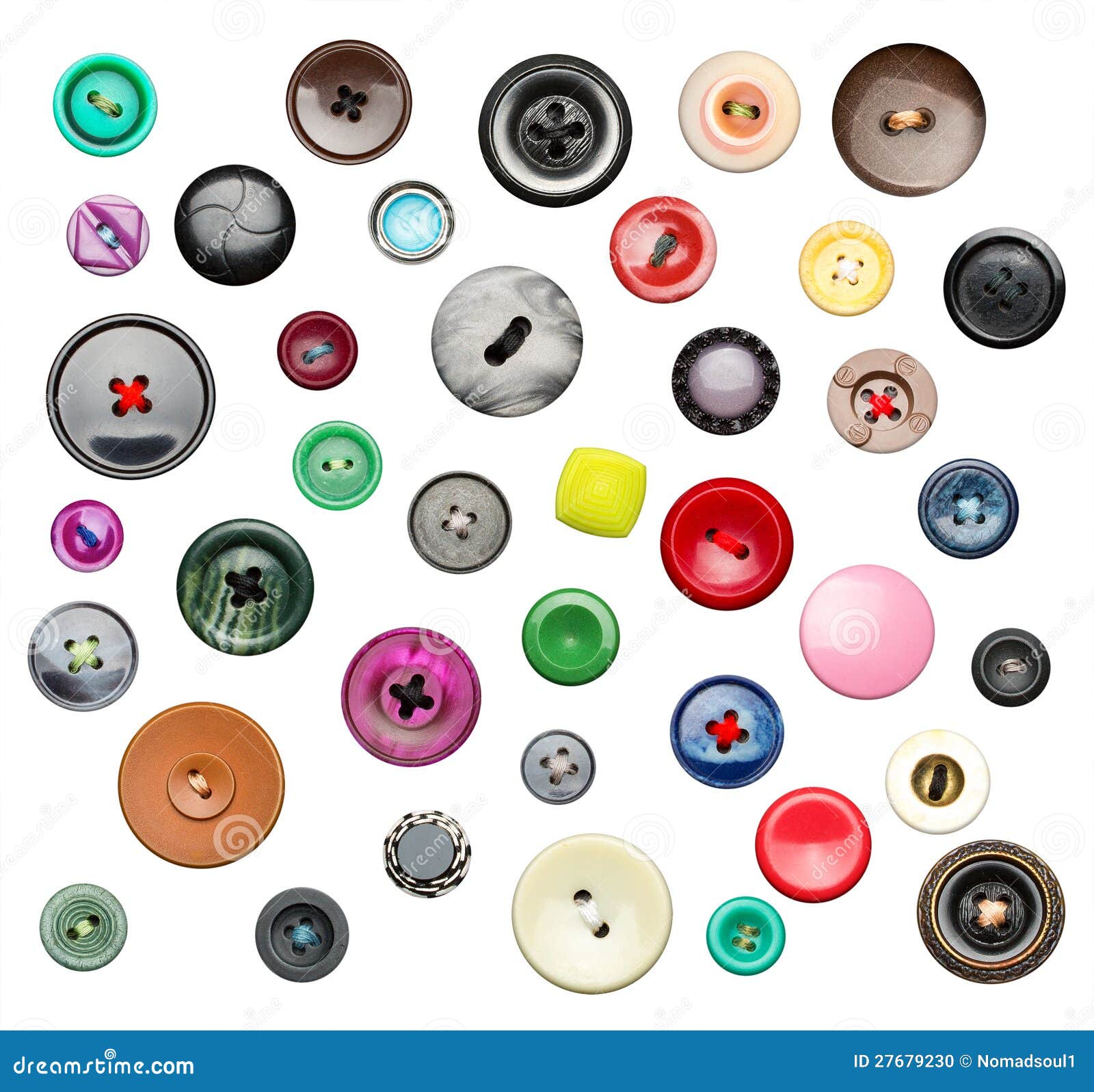 Many colorful buttons stock photo. Image of fashion, item - 27679230