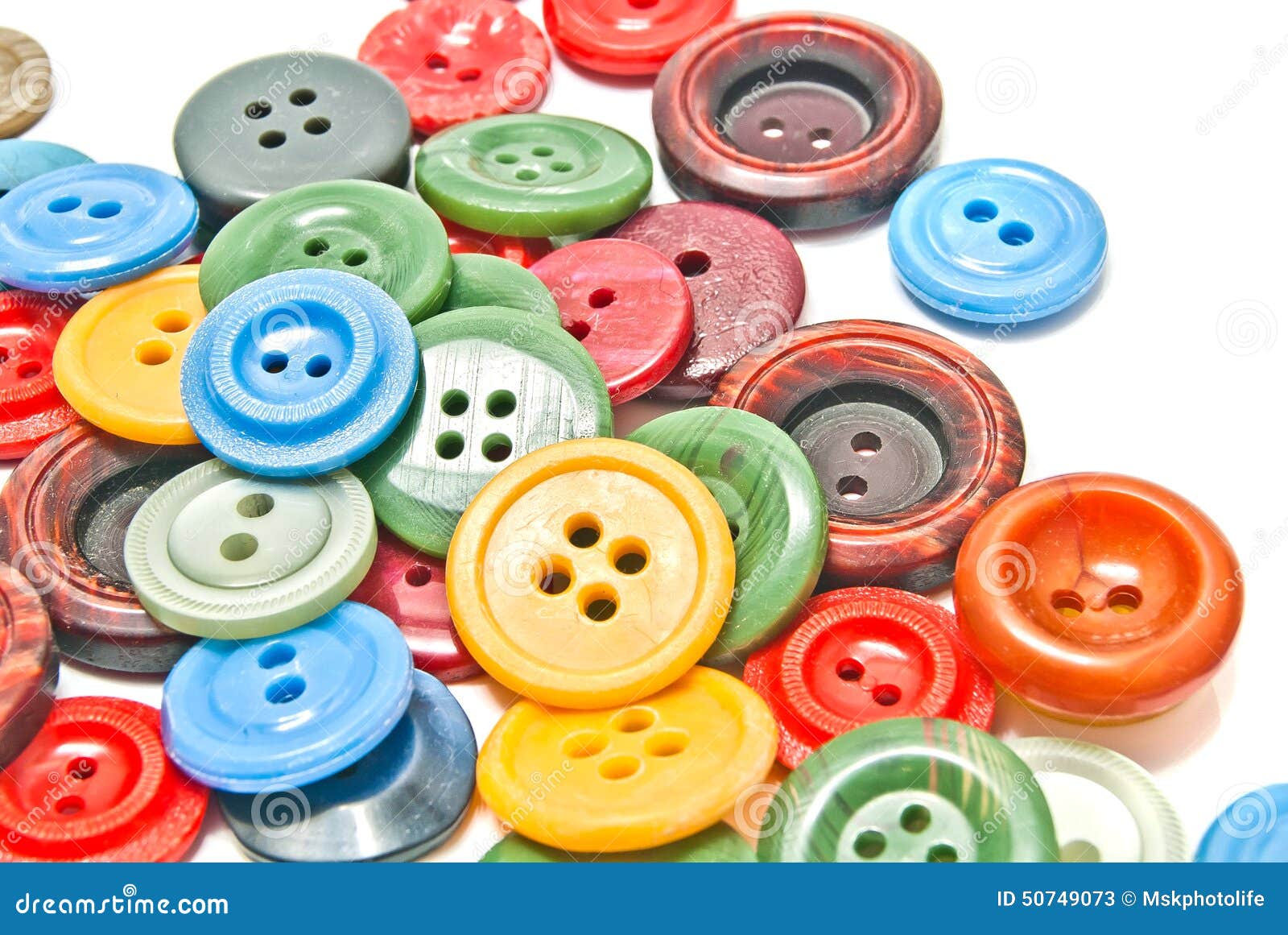 Many Colorful Clothing Buttons Stock Image - Image of equipment ...