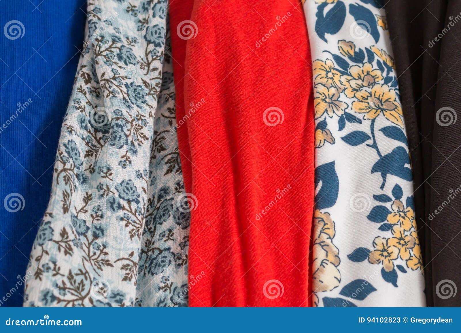 Many Colorful Fabric Cloth Textures with Patterns Stock Image - Image ...