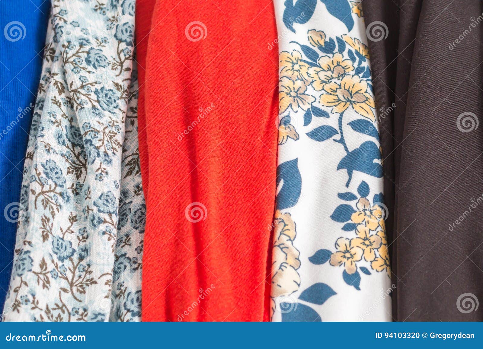 Many Colorful Fabric Cloth Textures with Patterns Stock Photo - Image ...