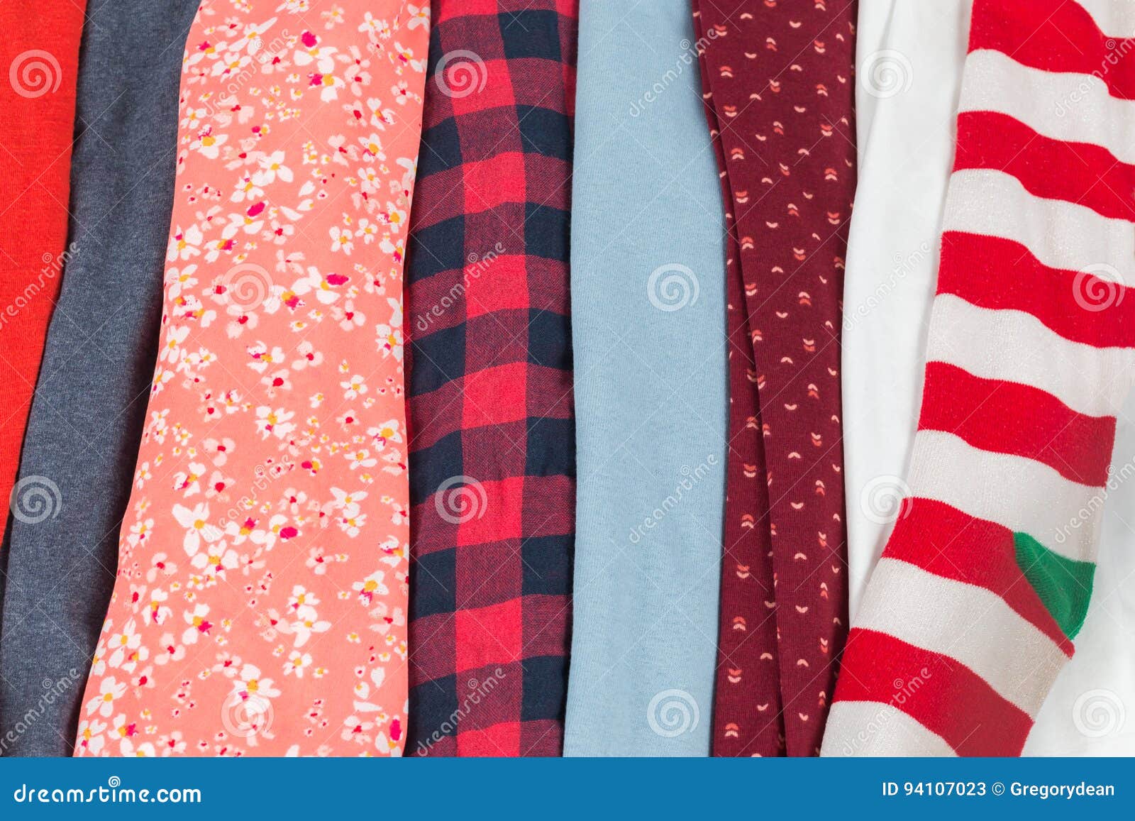 Many Colorful Fabric Cloth Textures with Patterns Stock Image - Image ...