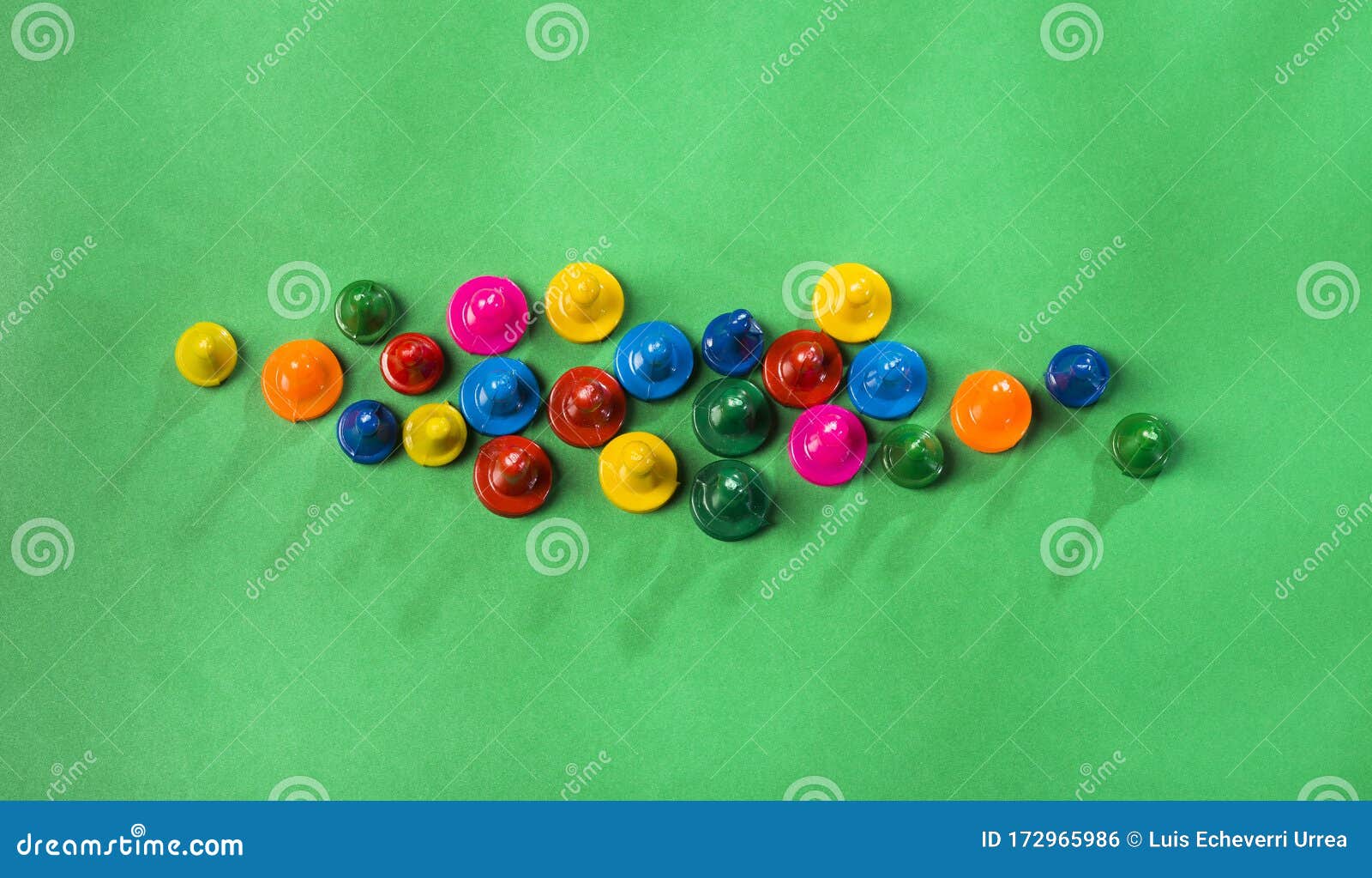 Many Colorful Game Pieces, Plastic Figures Stock Photo - Image of games ...