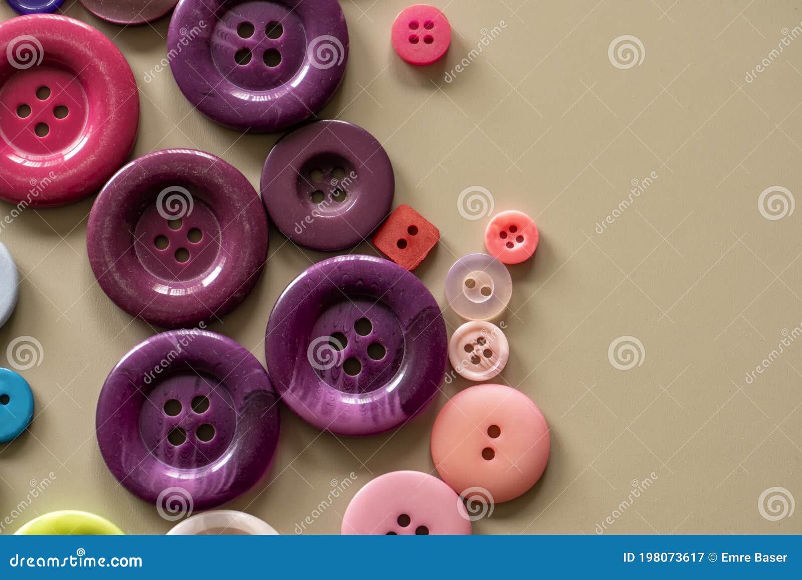 Many Colorful Garment Buttons in Various Shapes and Sizes Stock Image ...