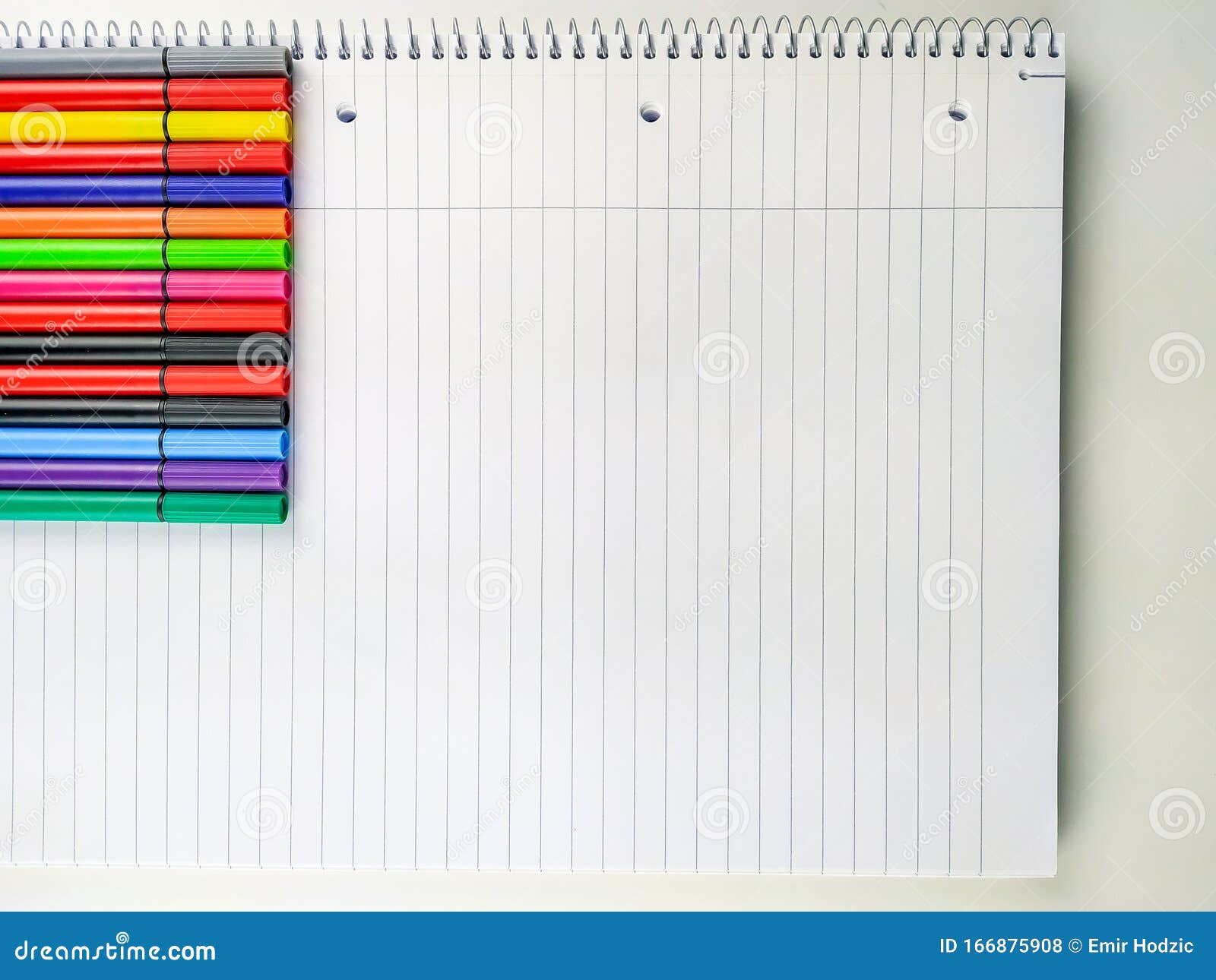 Notebook With Lines Paper Background.Black Lined On Brown Paper ...