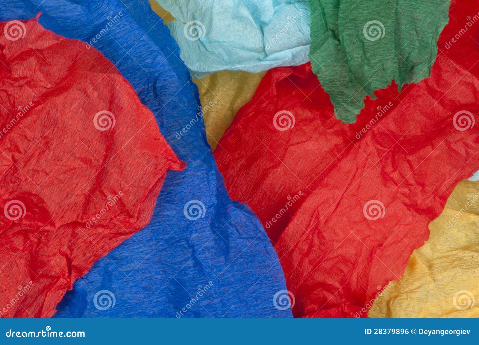 Many Colorful Pieces of Torn Paper Stock Photo - Image of grungy ...