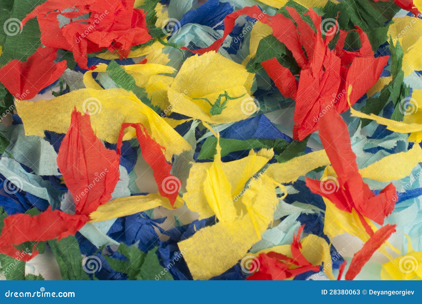 Many Colorful Pieces of Torn Paper Stock Image - Image of abstract ...