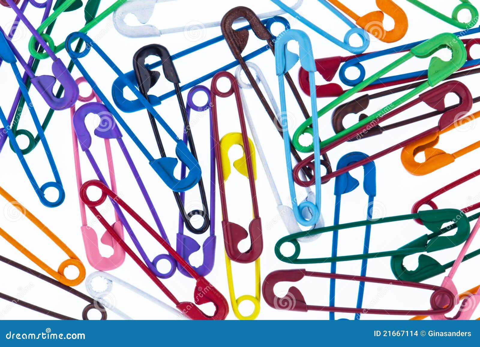 Many colorful safety pin stock photo. Image of future - 21667114