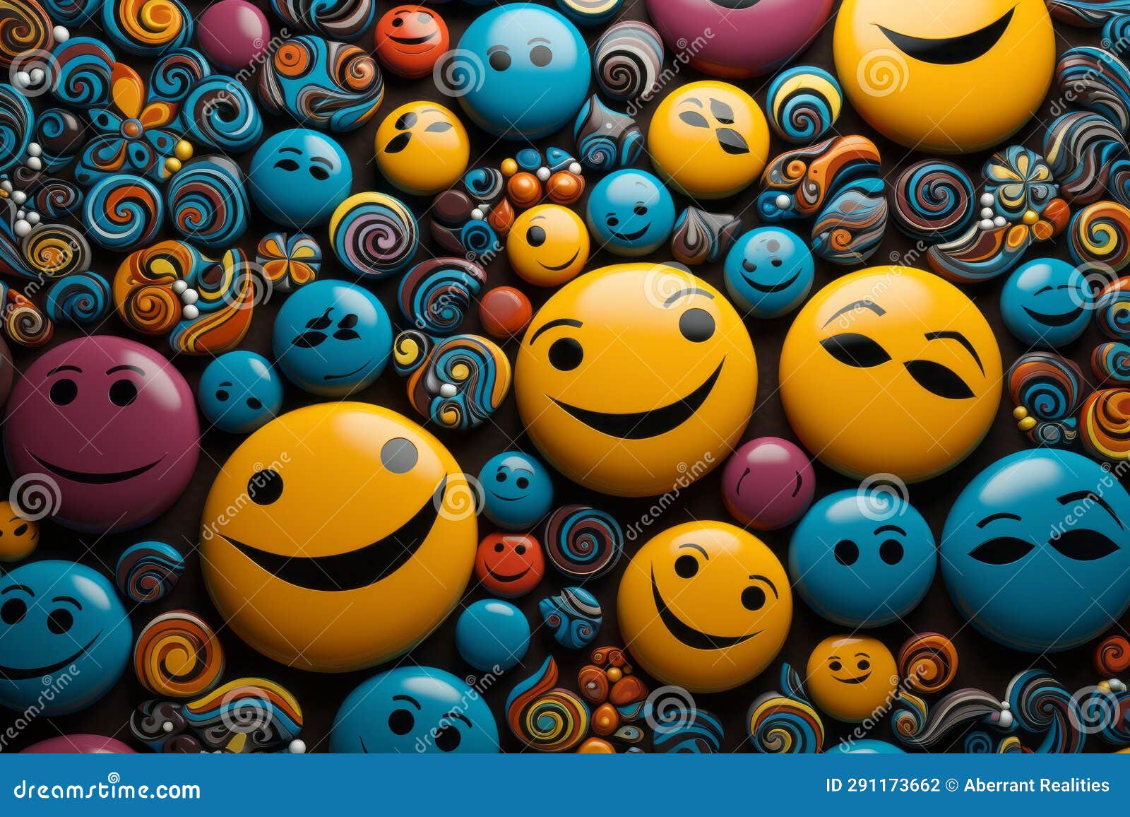 Colorful Smiley Faces Backgrounds