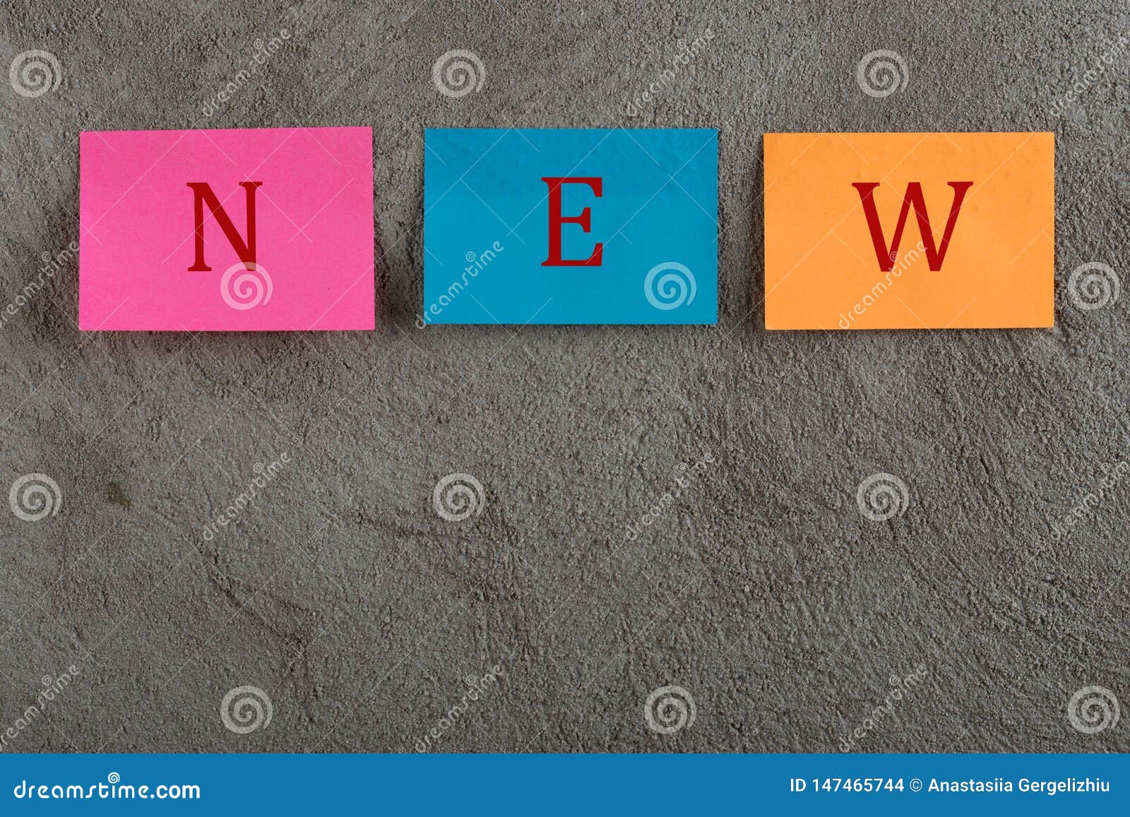 Many Colorful Sticky Note with Text New Stock Photo - Image of concept ...