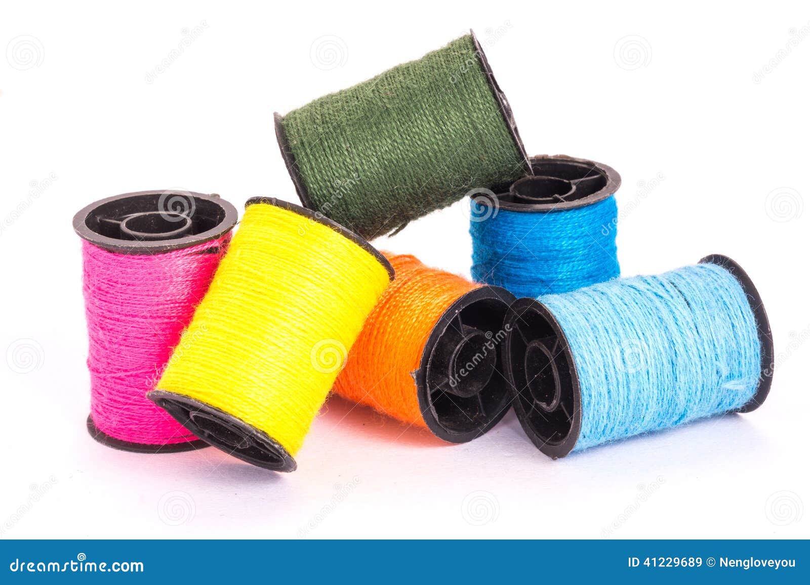 Many colorful threads stock image. Image of clothing - 41229689