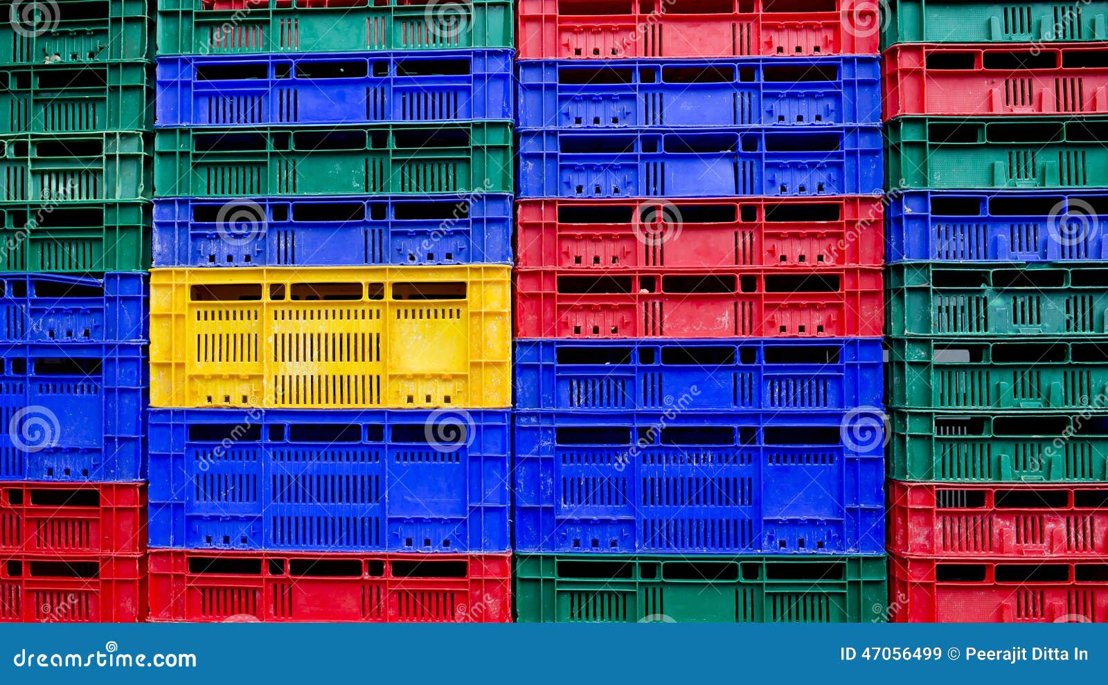 Many Colors Stack of Plastic Crates Background Stock Image - Image of ...
