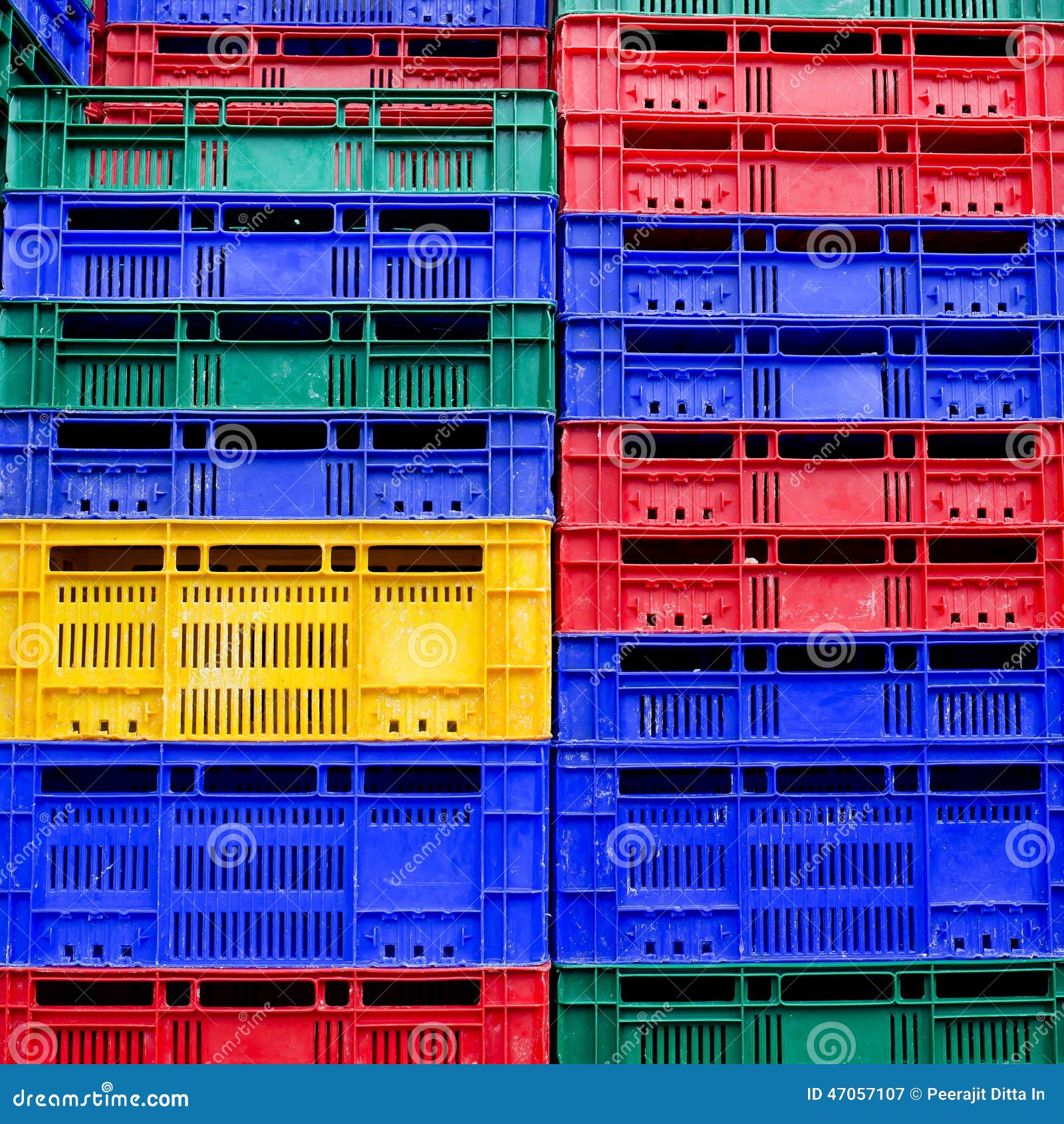 Colorful Plastic Crates Background Stock Images by Megapixl