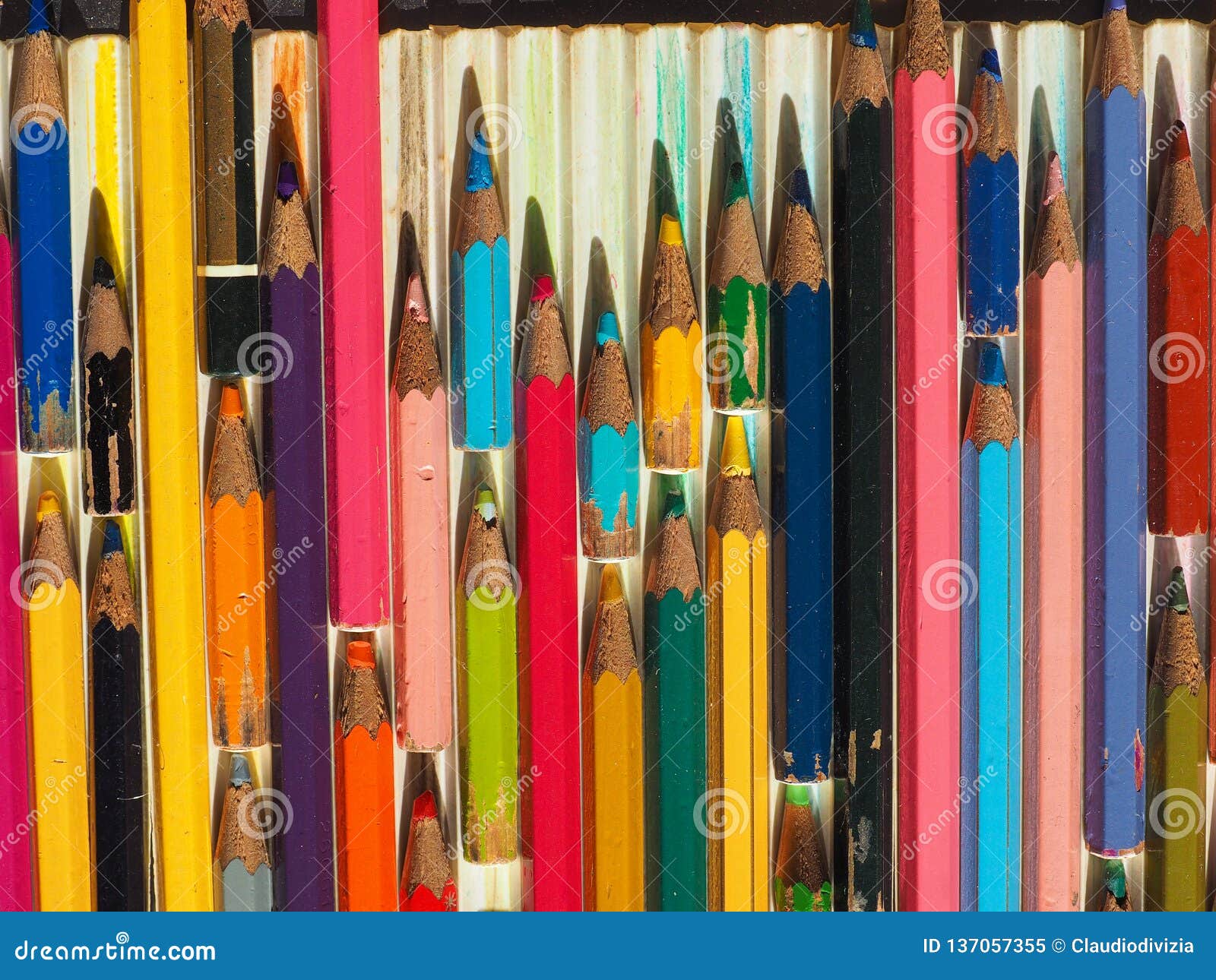 Many colour pencils stock image. Image of length, colouring - 137057355