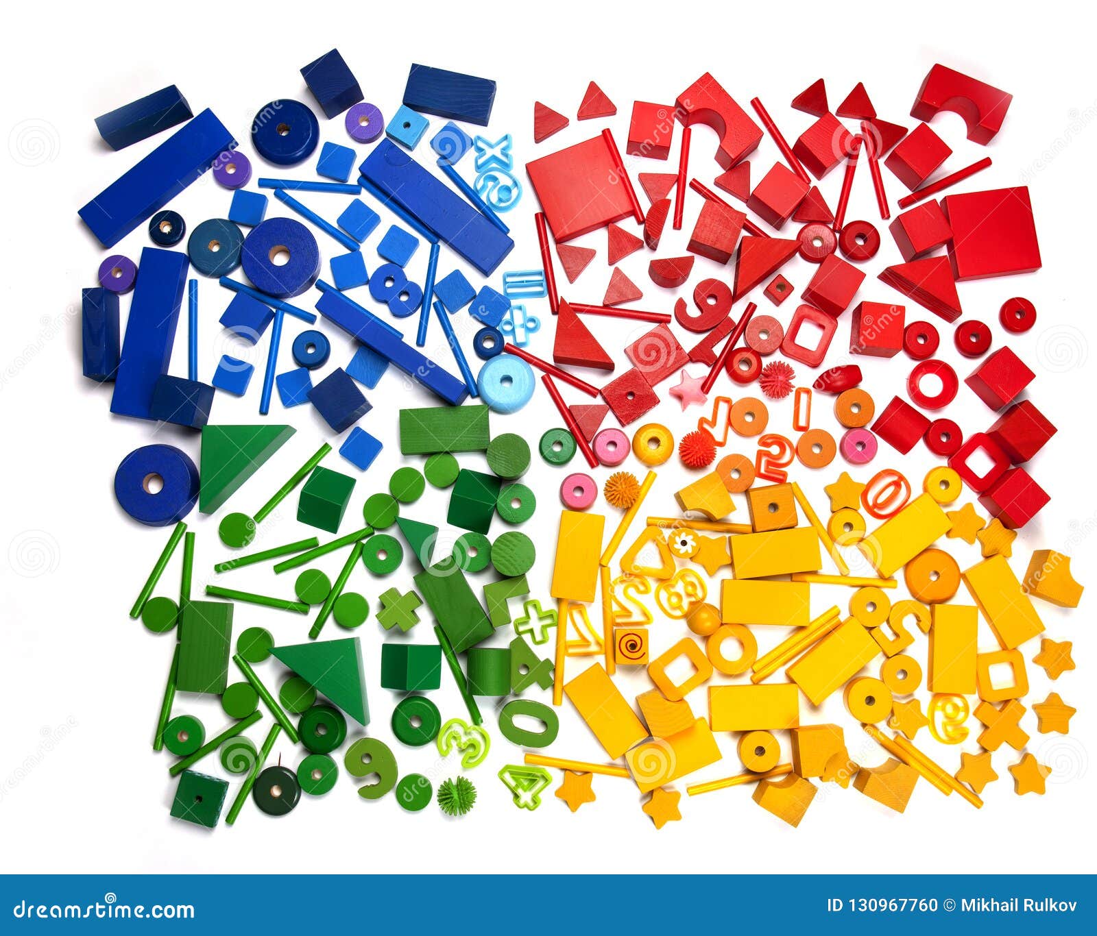 Many colour toys stock photo. Image of kids, child, cylinder - 130967760
