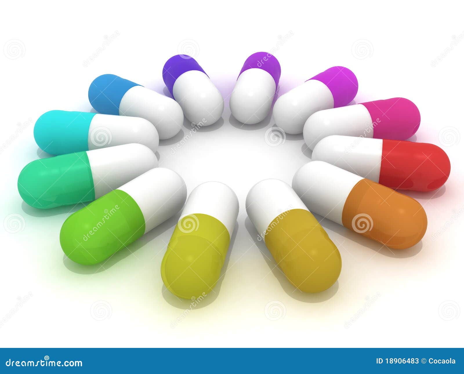 Many-coloured capsules stock illustration. Illustration of range - 18906483