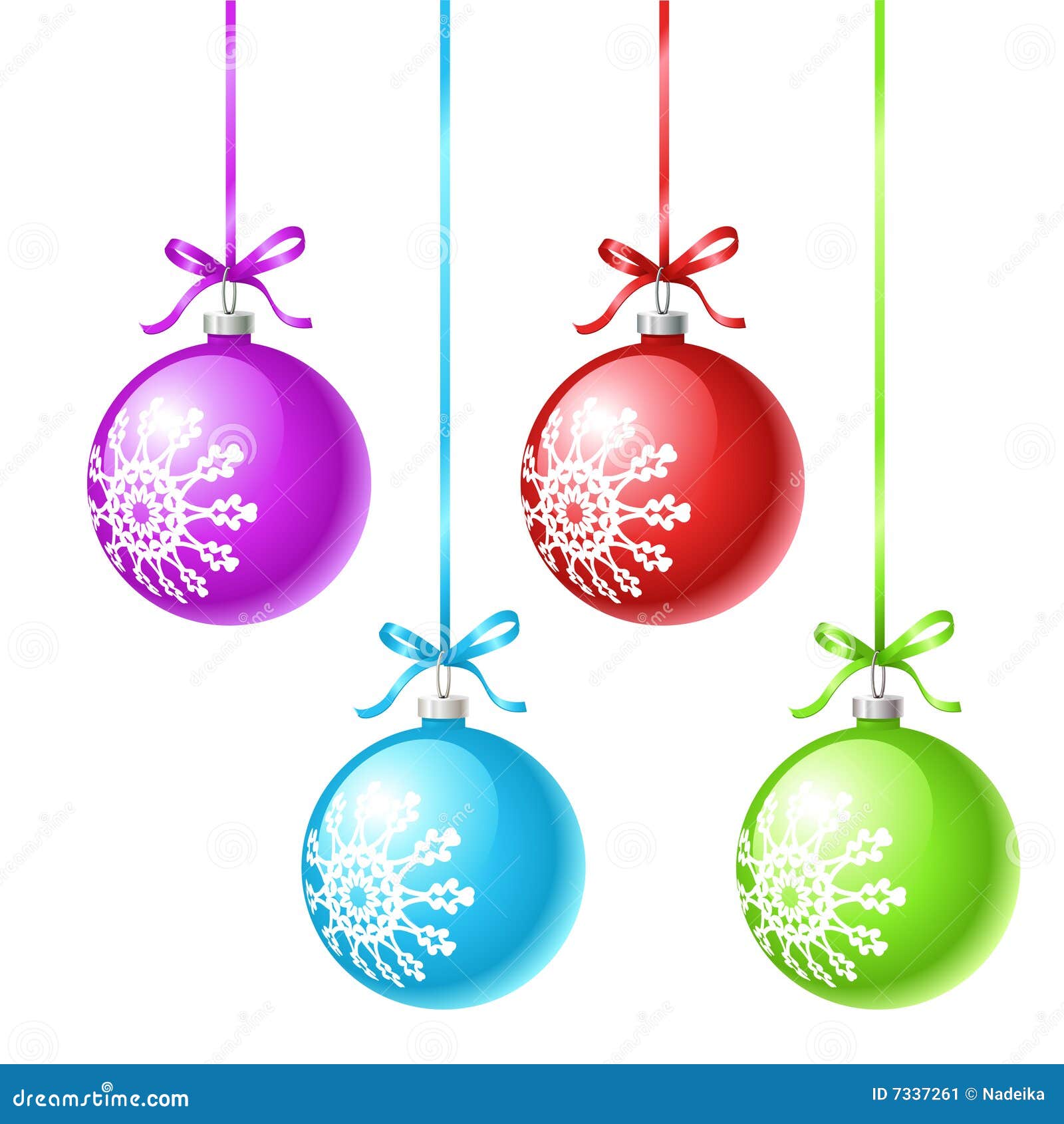 Many-coloured x-mas balls stock vector. Illustration of christmas - 7337261