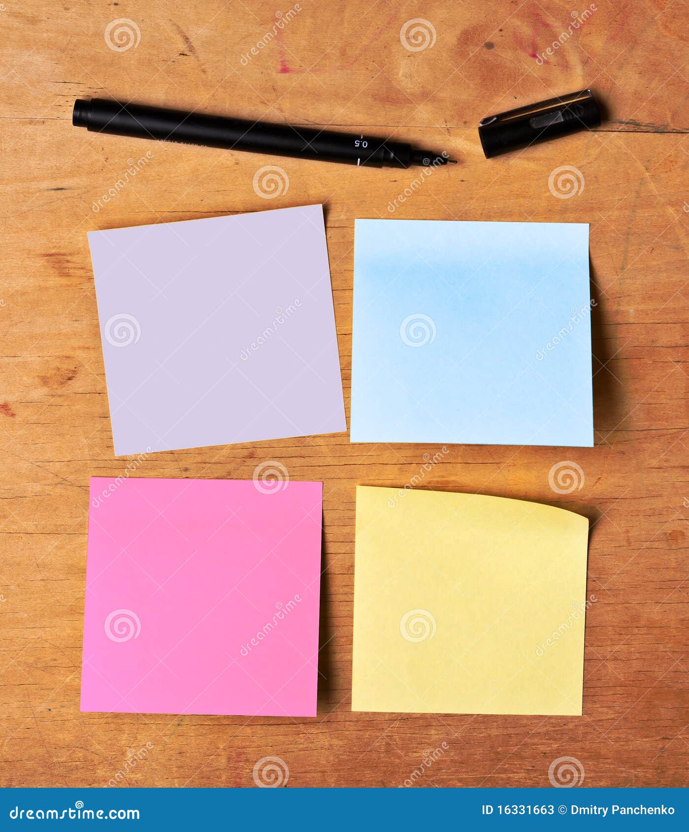 Many-coloured sticky paper stock image. Image of sticky - 16331663