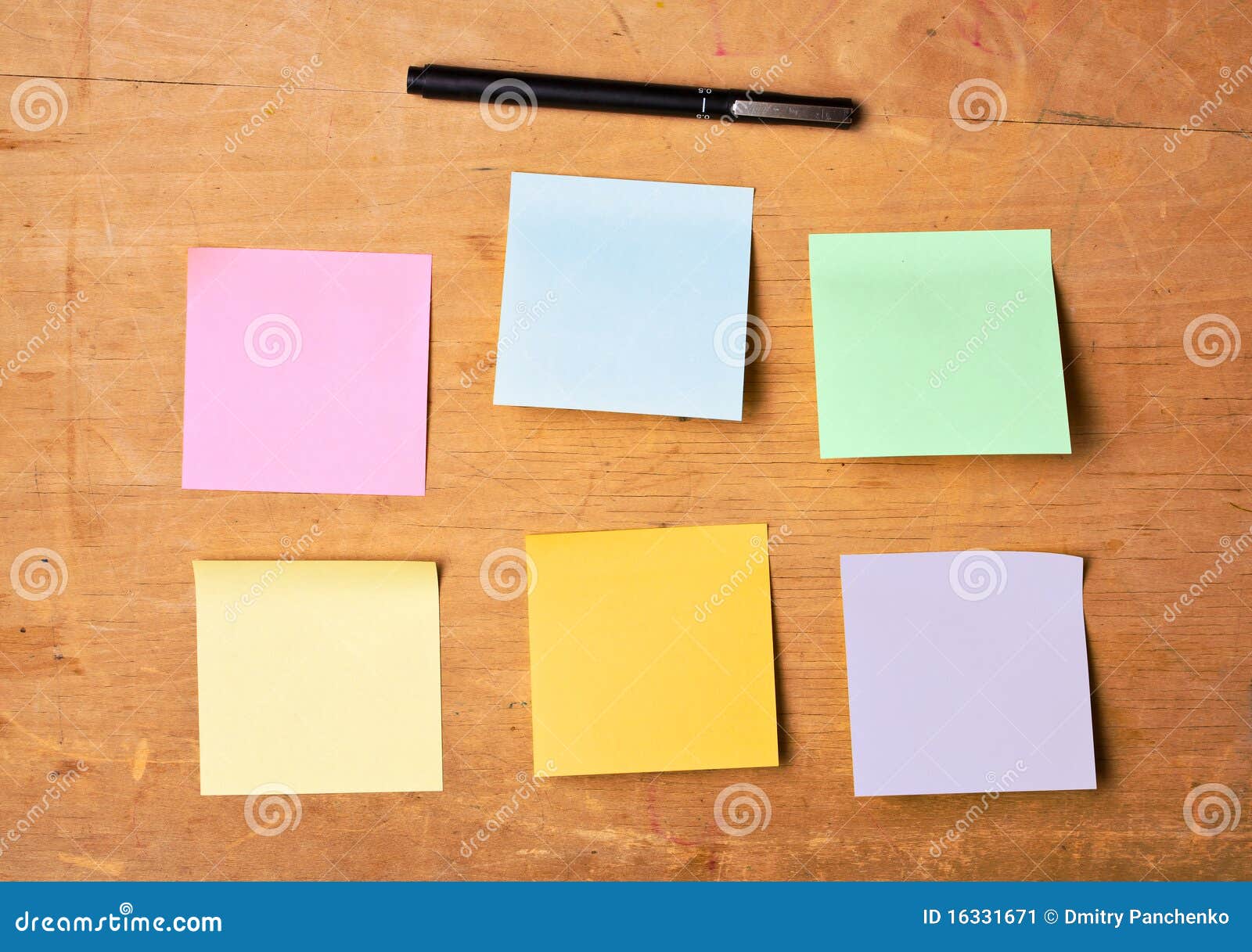 Many-coloured sticky paper stock image. Image of liner - 16331671