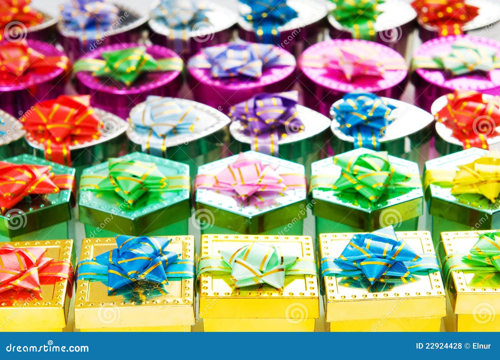 Many colourful gift boxes stock photo. Image of december - 22924428