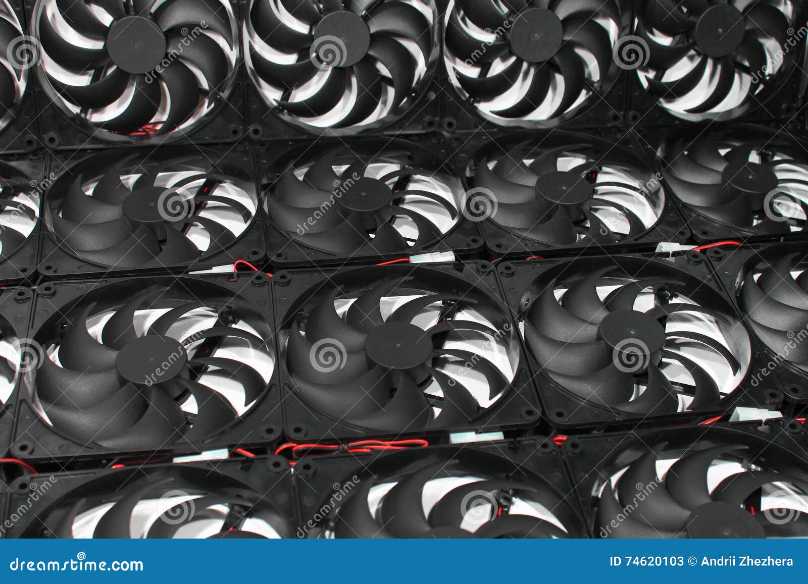 Many Computer Plastic Cooler Fans Stock Image - Image of plastic, blade ...