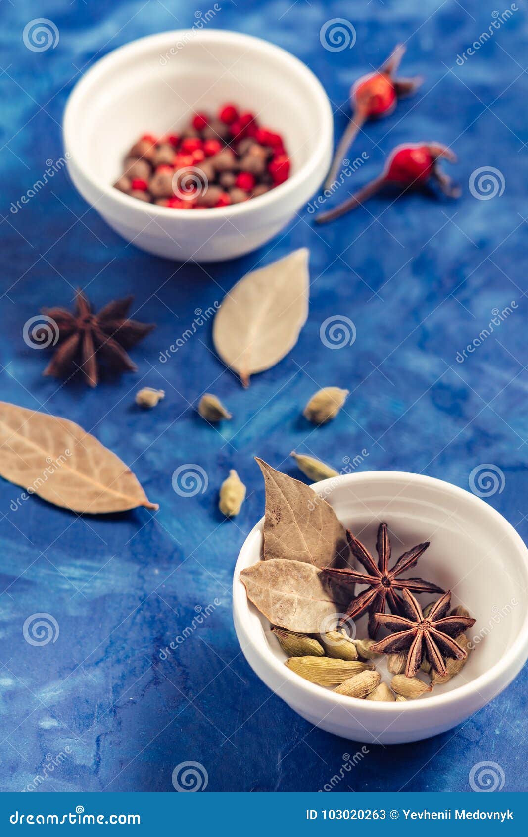 Many condiments stock image. Image of bowls, life, blue - 103020263
