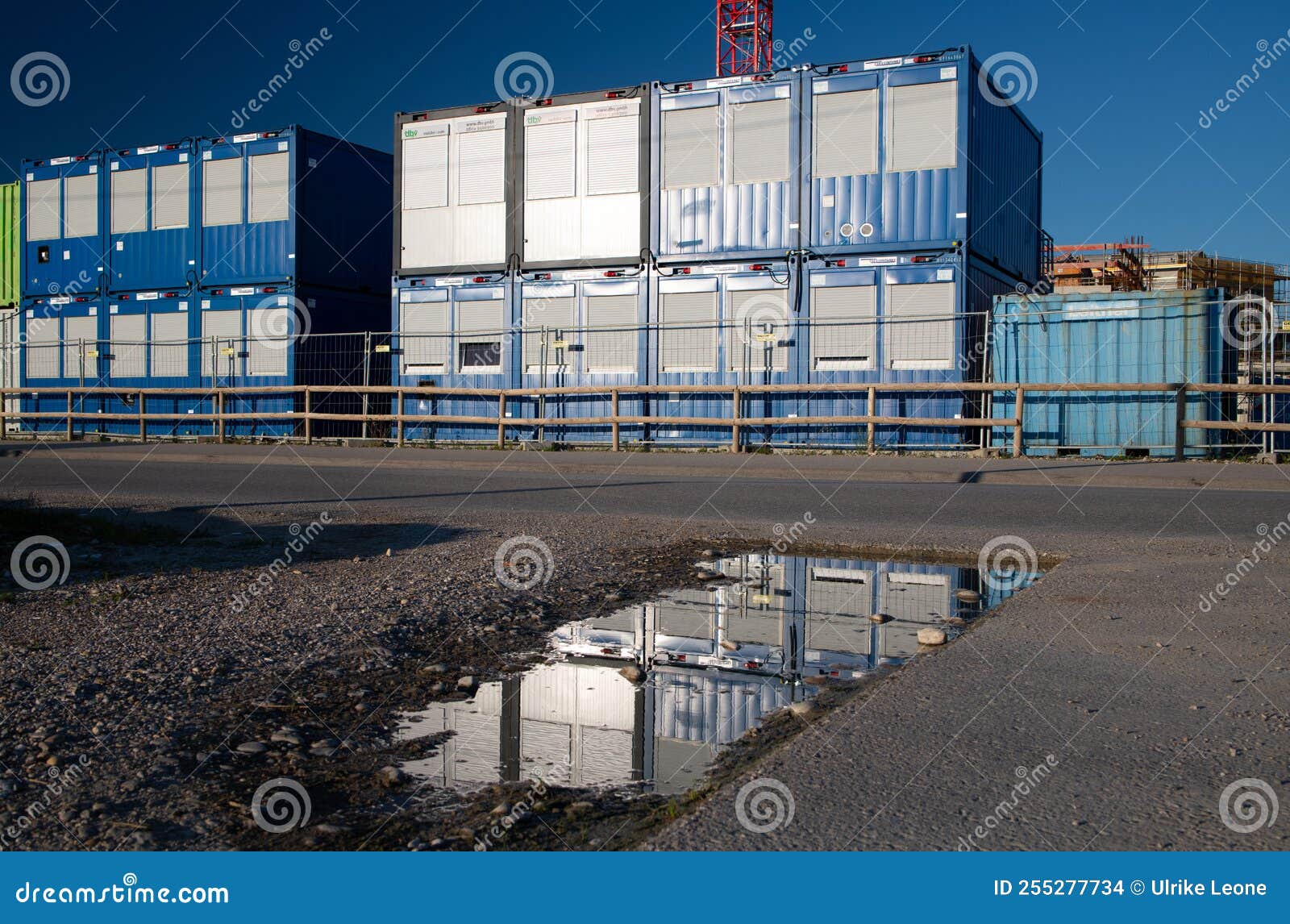 Construction Containers Of A Trough Closeup Stock Photography ...
