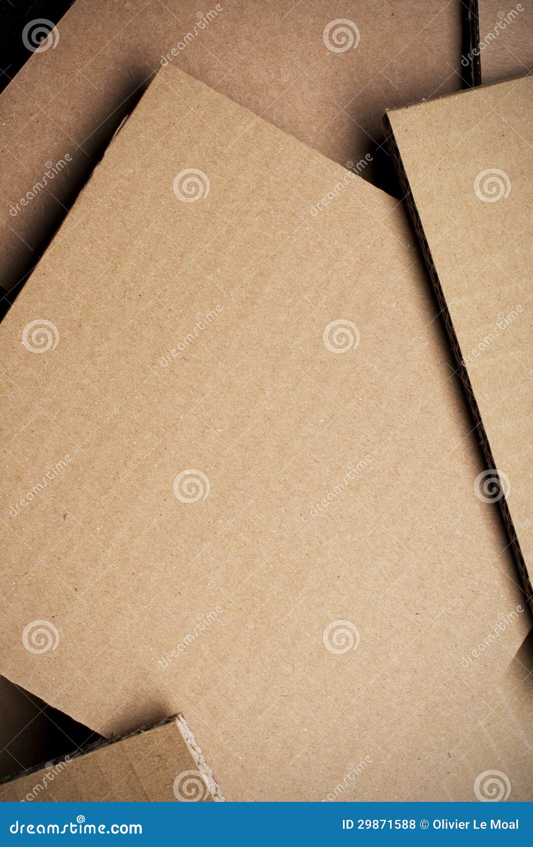 Fluted Packing Paper Board With Big Waves Royalty-Free Stock Image ...