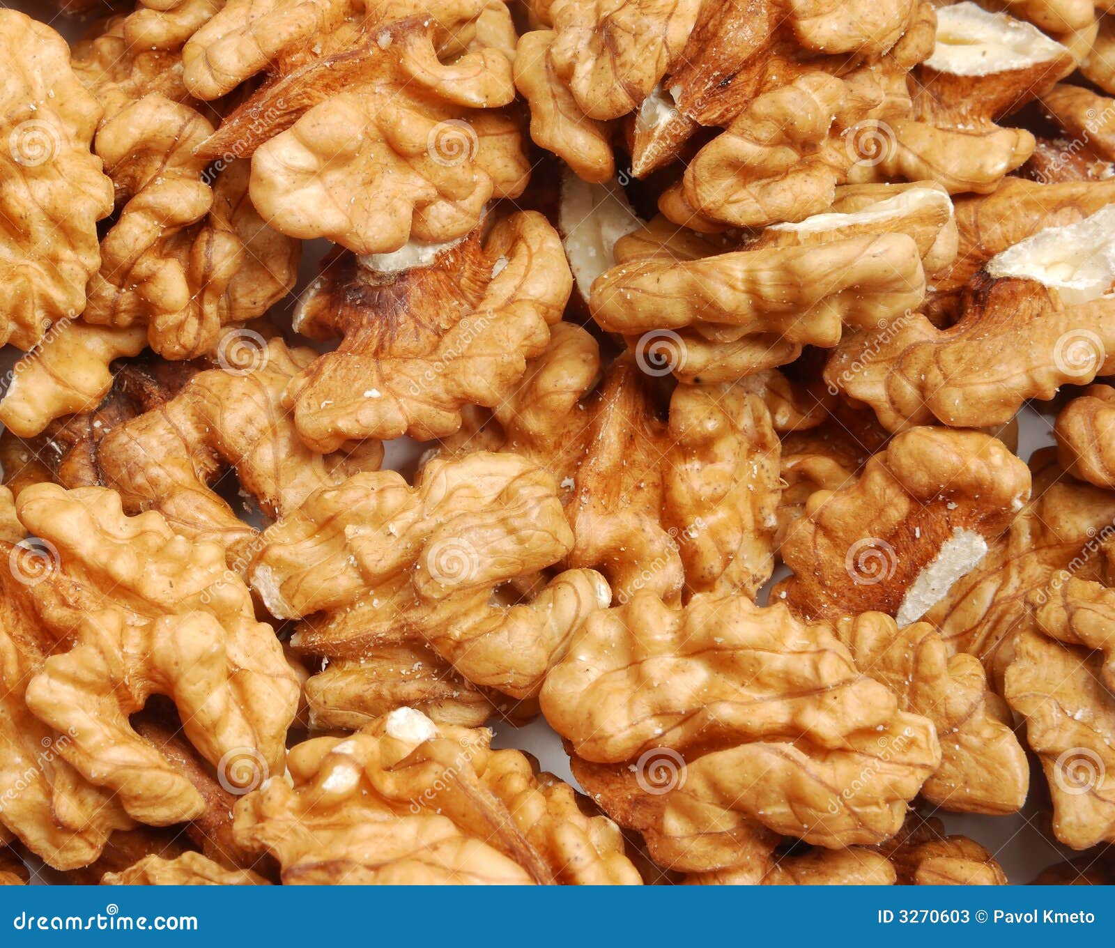 Many cracked walnuts stock image. Image of dieting, healthy - 3270603
