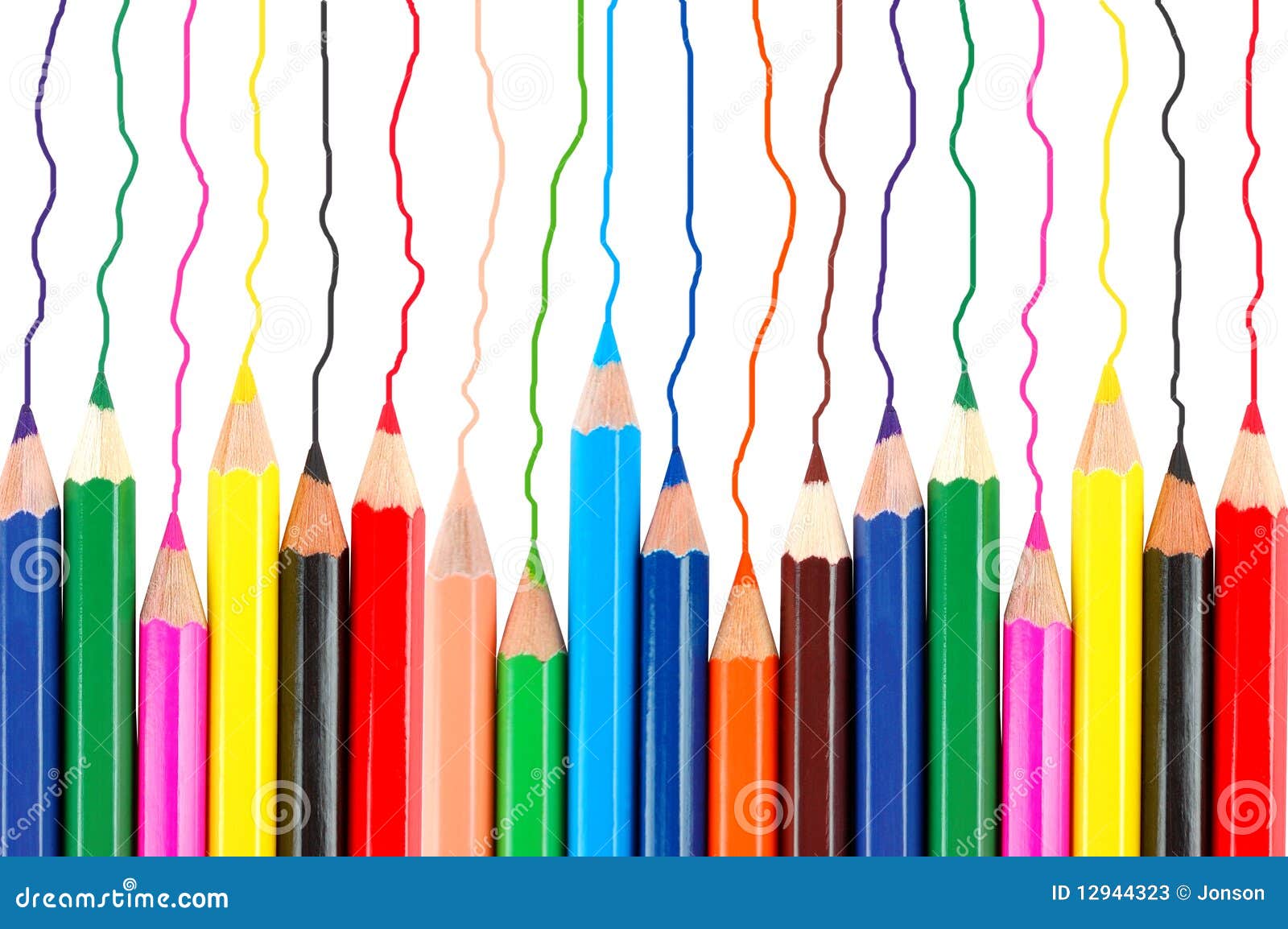 Many crayons stock image. Image of office, creativity - 12944323