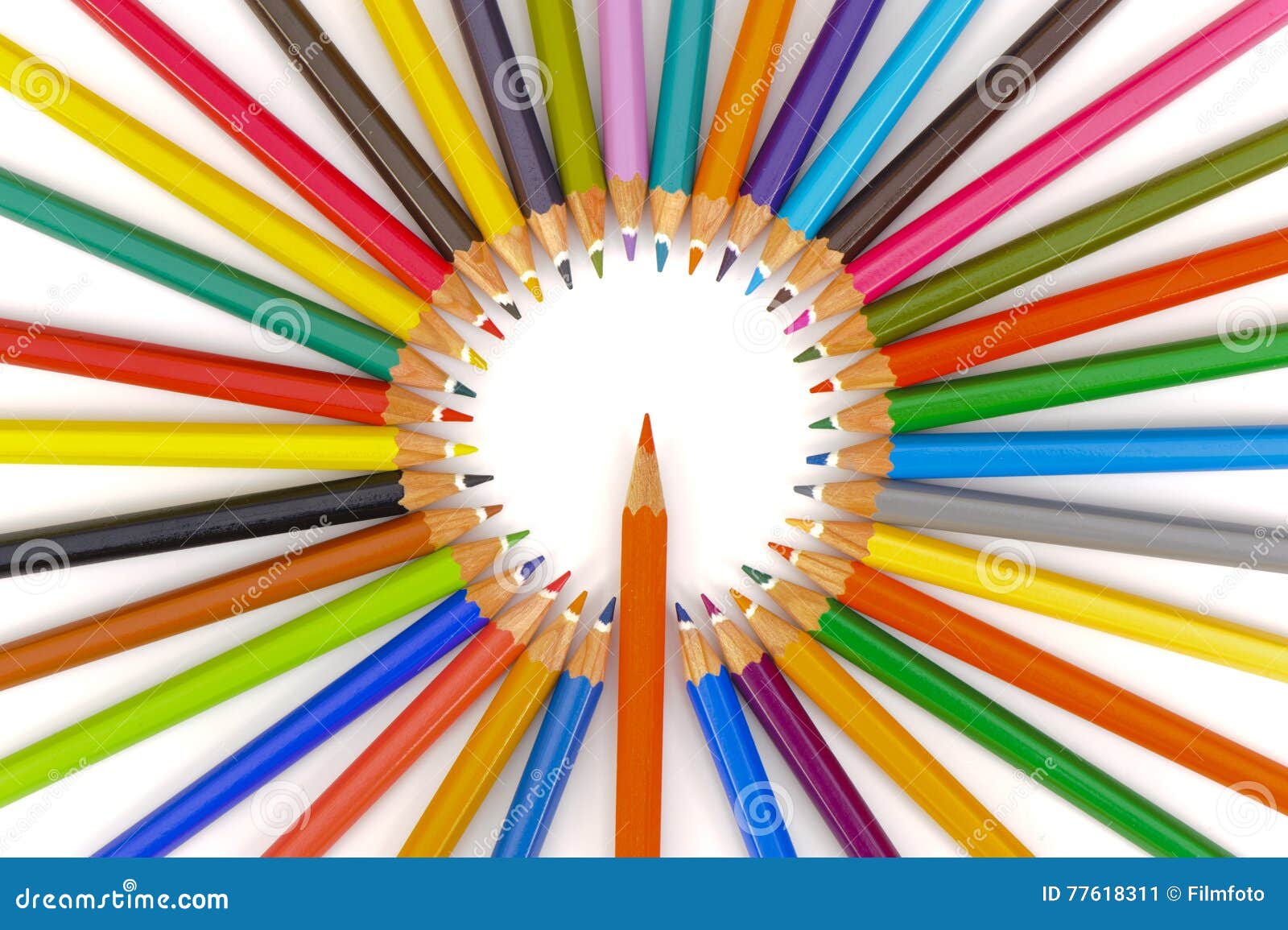 Team Of Crayons Royalty-Free Stock Photo | CartoonDealer.com #53925