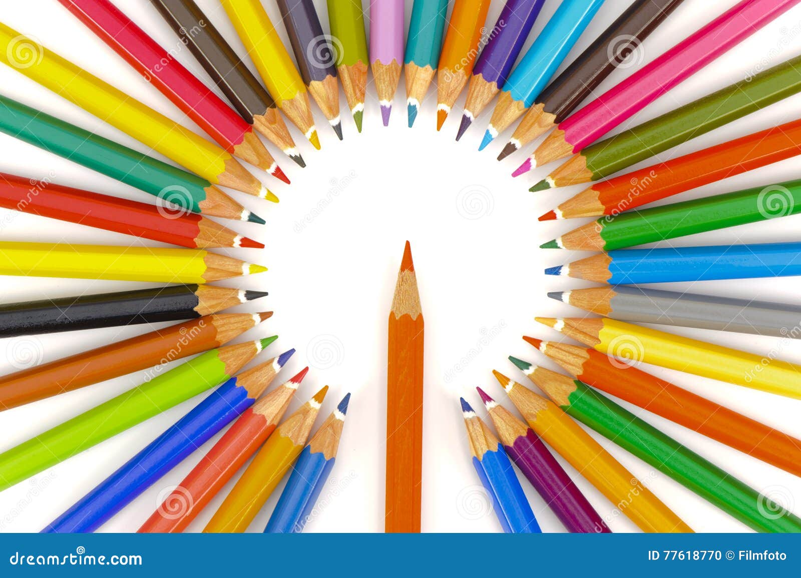 Team Of Crayons Royalty-Free Stock Photo | CartoonDealer.com #53925