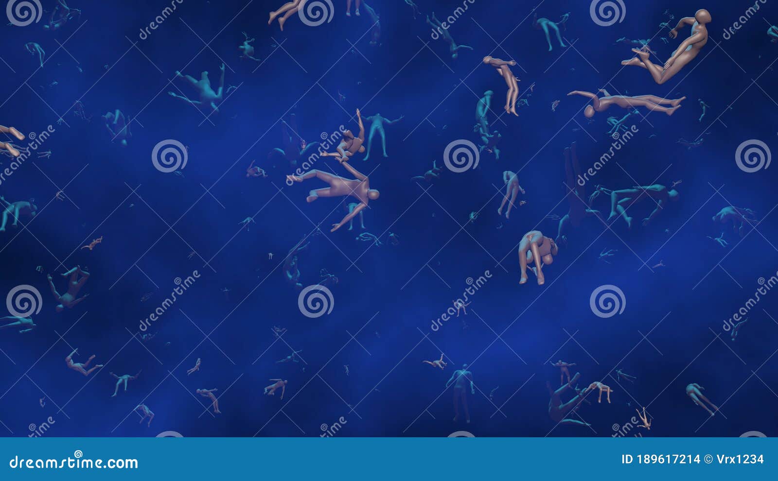 People Floating In Space. Cadavers, Dead Bodies In Outer Space. View 5 ...