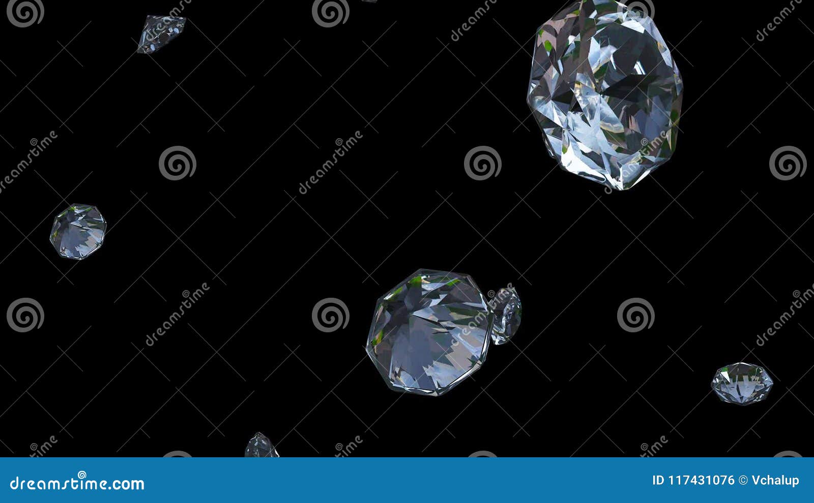 Many Diamonds Falling Down. Looping Animation Stock Footage - Video of ...