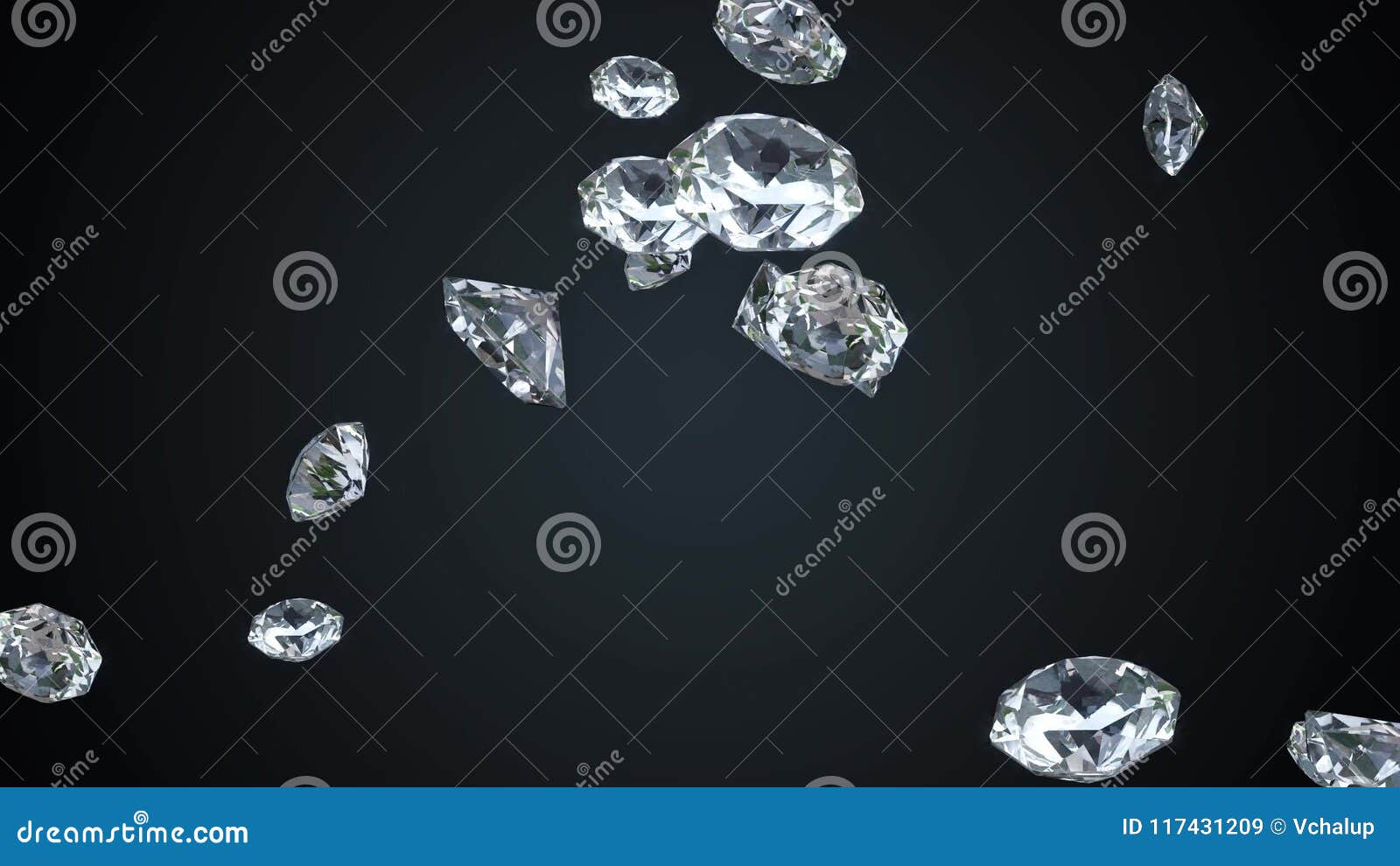 Diamonds Falling Shattered