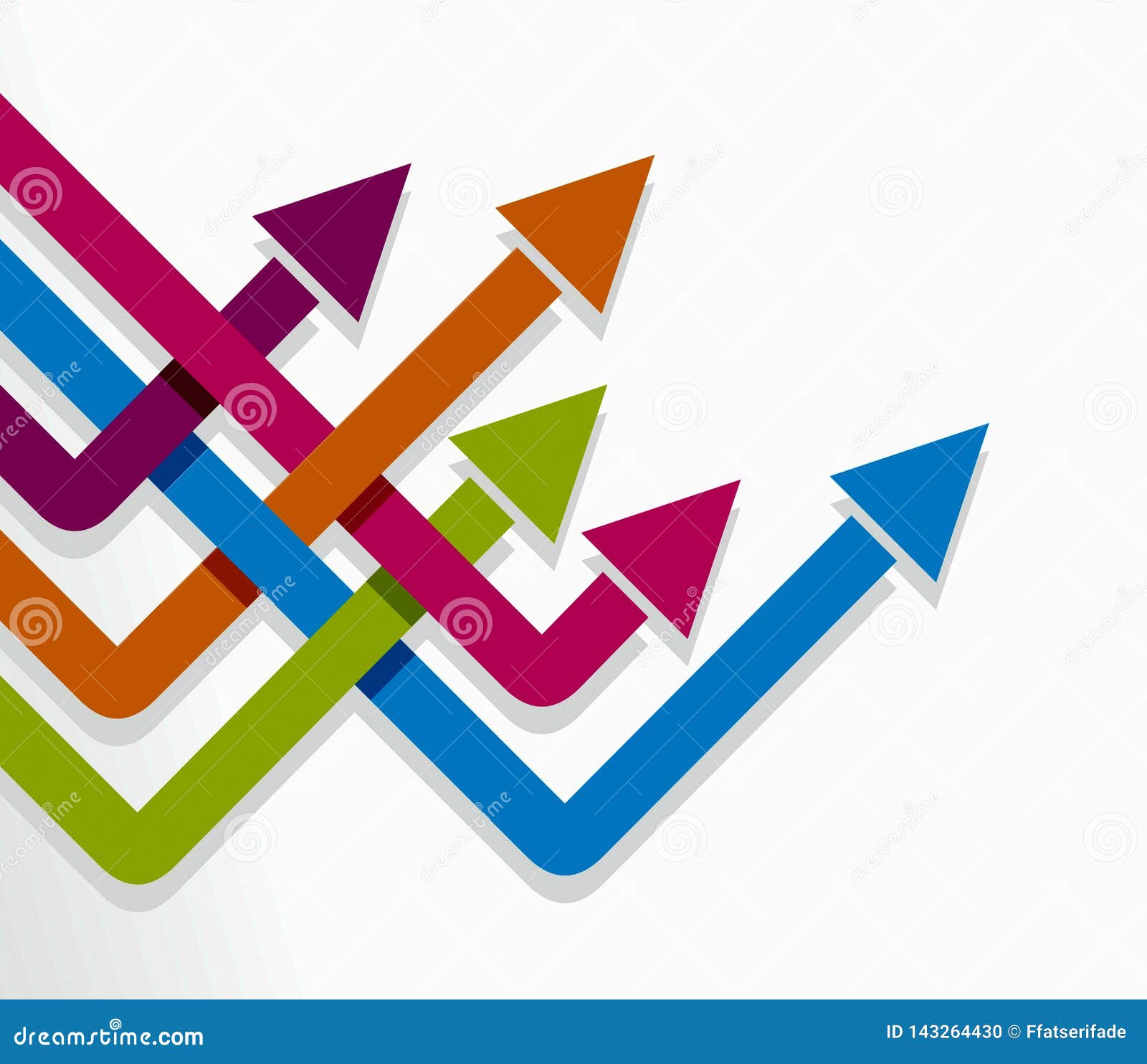 Many different arrows stock illustration. Illustration of green - 143264430