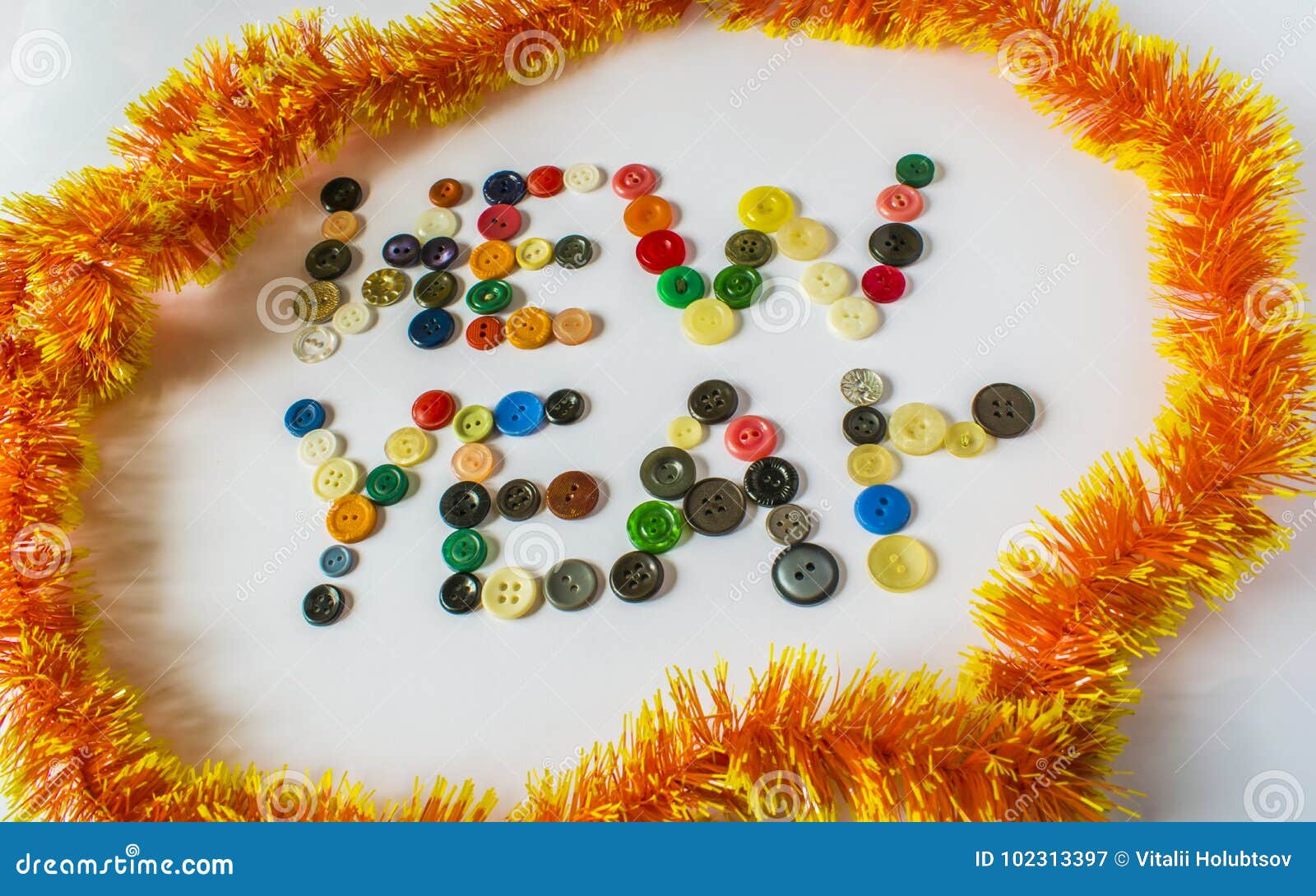 Many Different Buttons. Buttons for Clothes Made of Plastic. View from ...