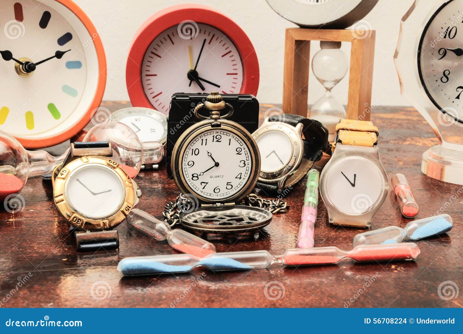 Many different Clocks stock photo. Image of beat, retro - 56708224