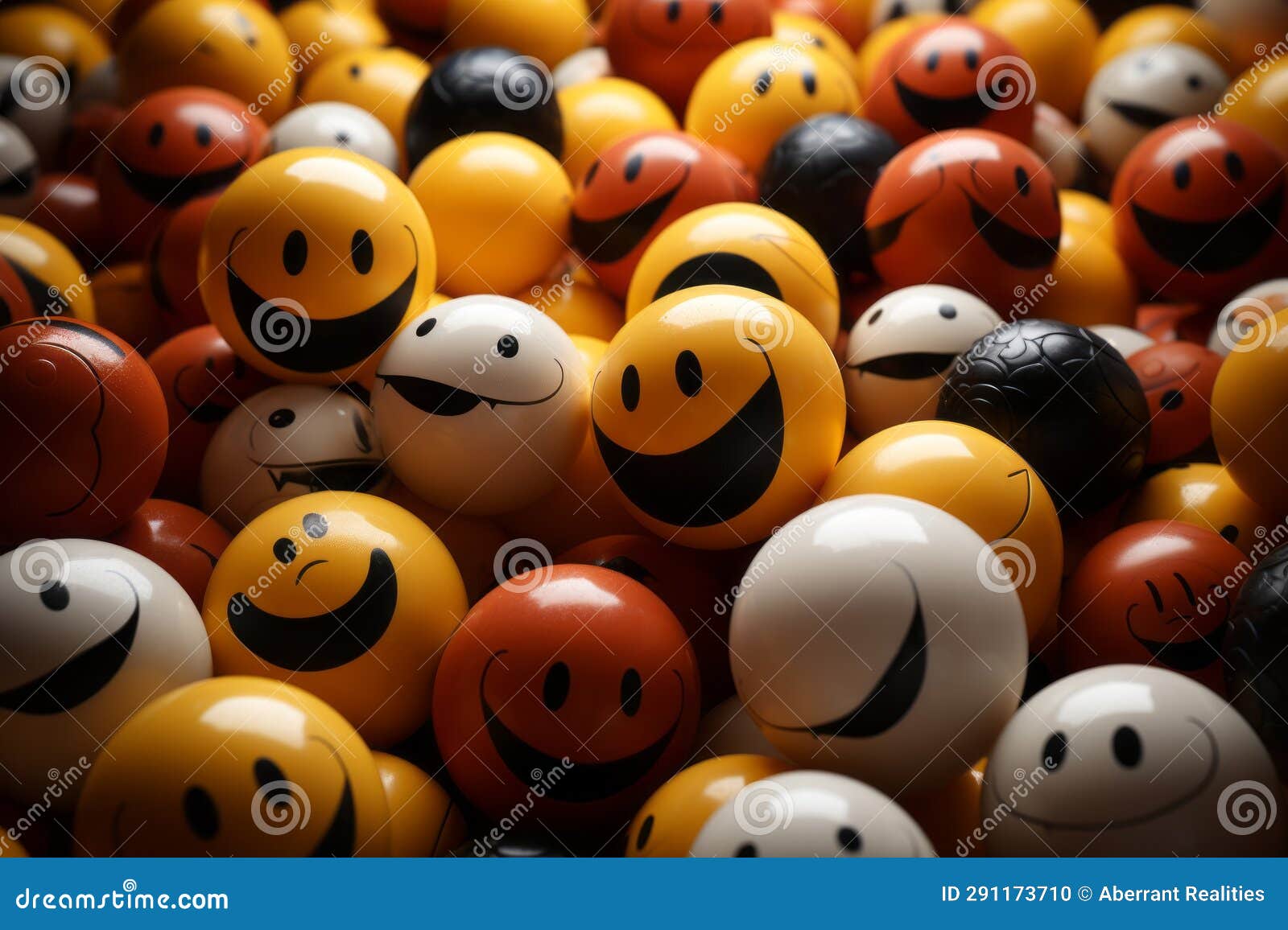 Many Different Colored Eggs with Smiley Faces on Them Stock ...