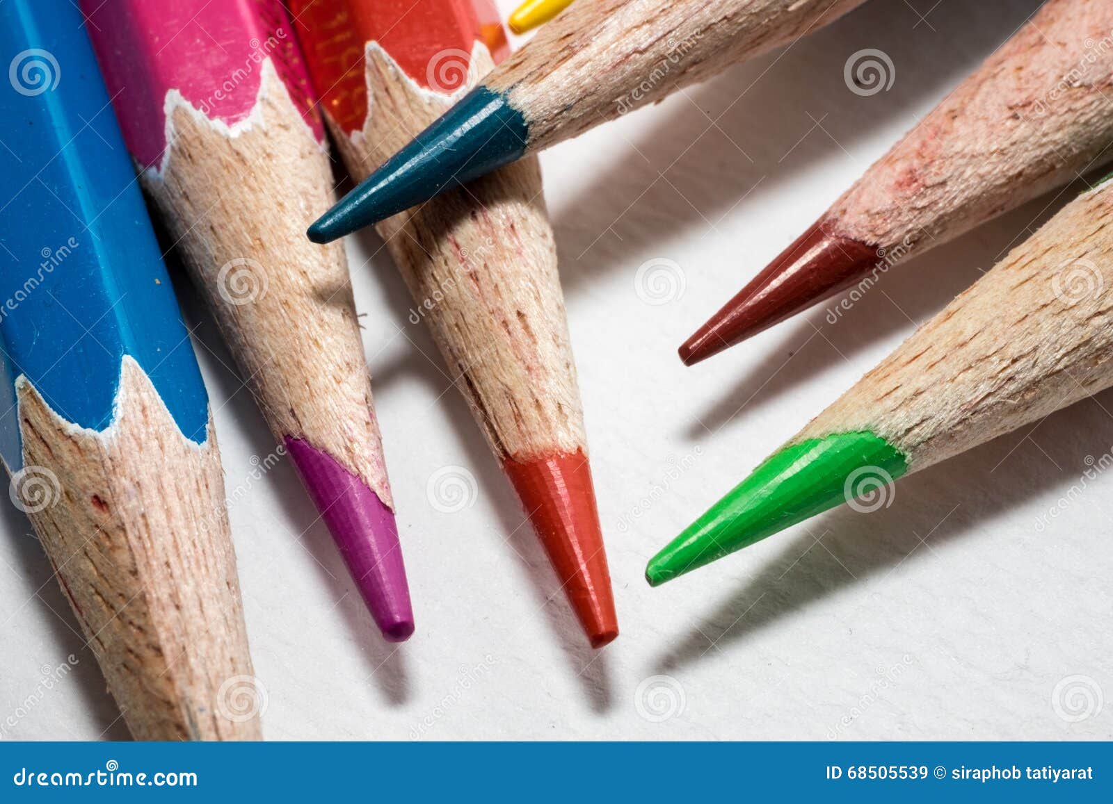 Many Different Colored Pencils Stock Image - Image of creative, macro ...