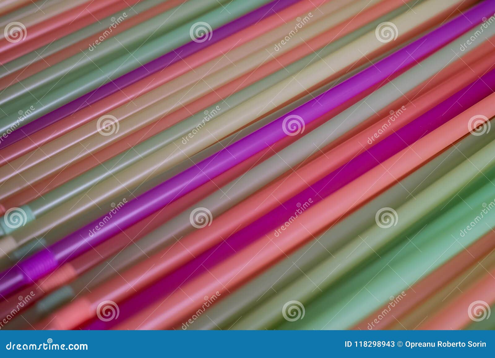Many Different Colored Plastic Drinking Straws Stock Image - Image of ...
