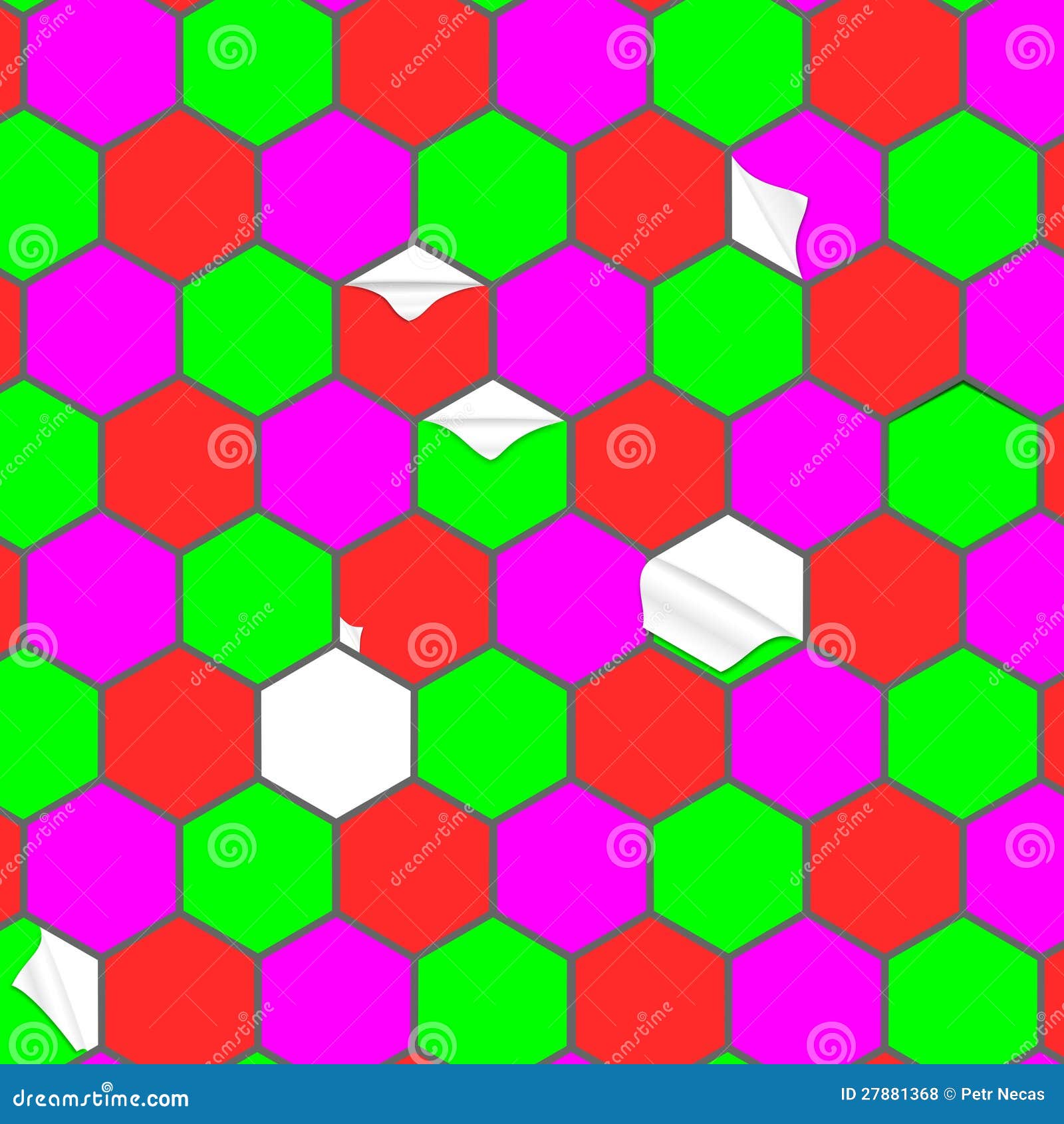 Many Different Colorful Icons As Octagons Stock Illustration ...